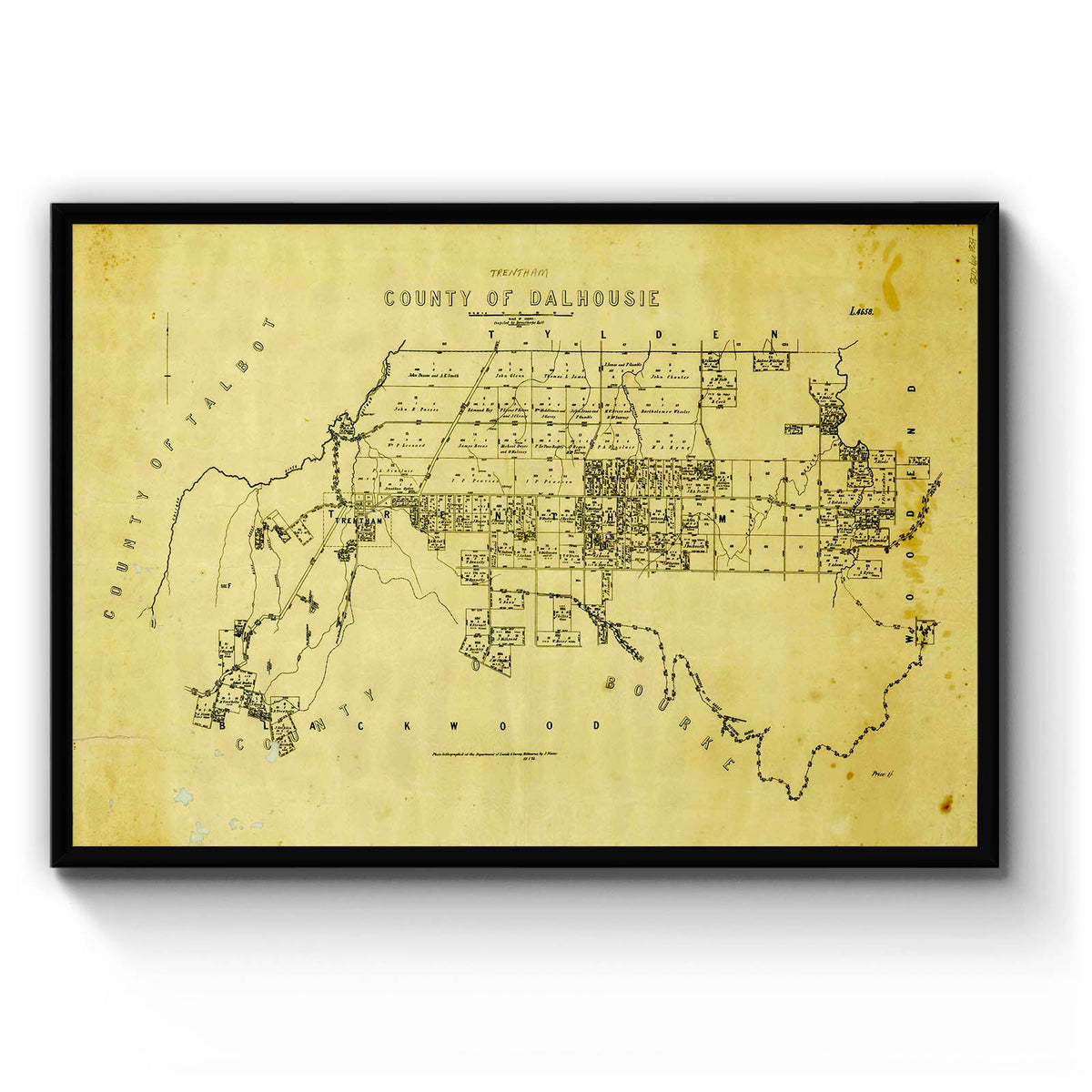Trentham, Victoria Australia Vintage Map #1 (1874) – Vintage Maps