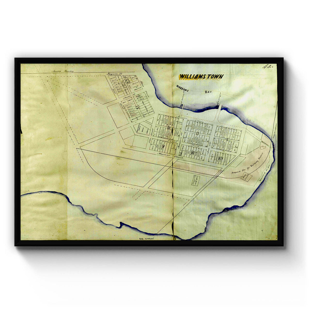 Williamstown, Victoria Australia Vintage Map #55 (184-?) – Vintage Maps