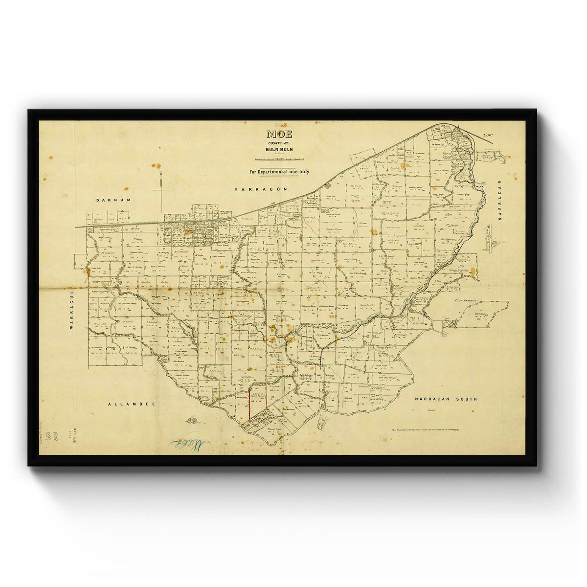 Moe, Victoria Australia Vintage Map #3 (1889) – Vintage Maps