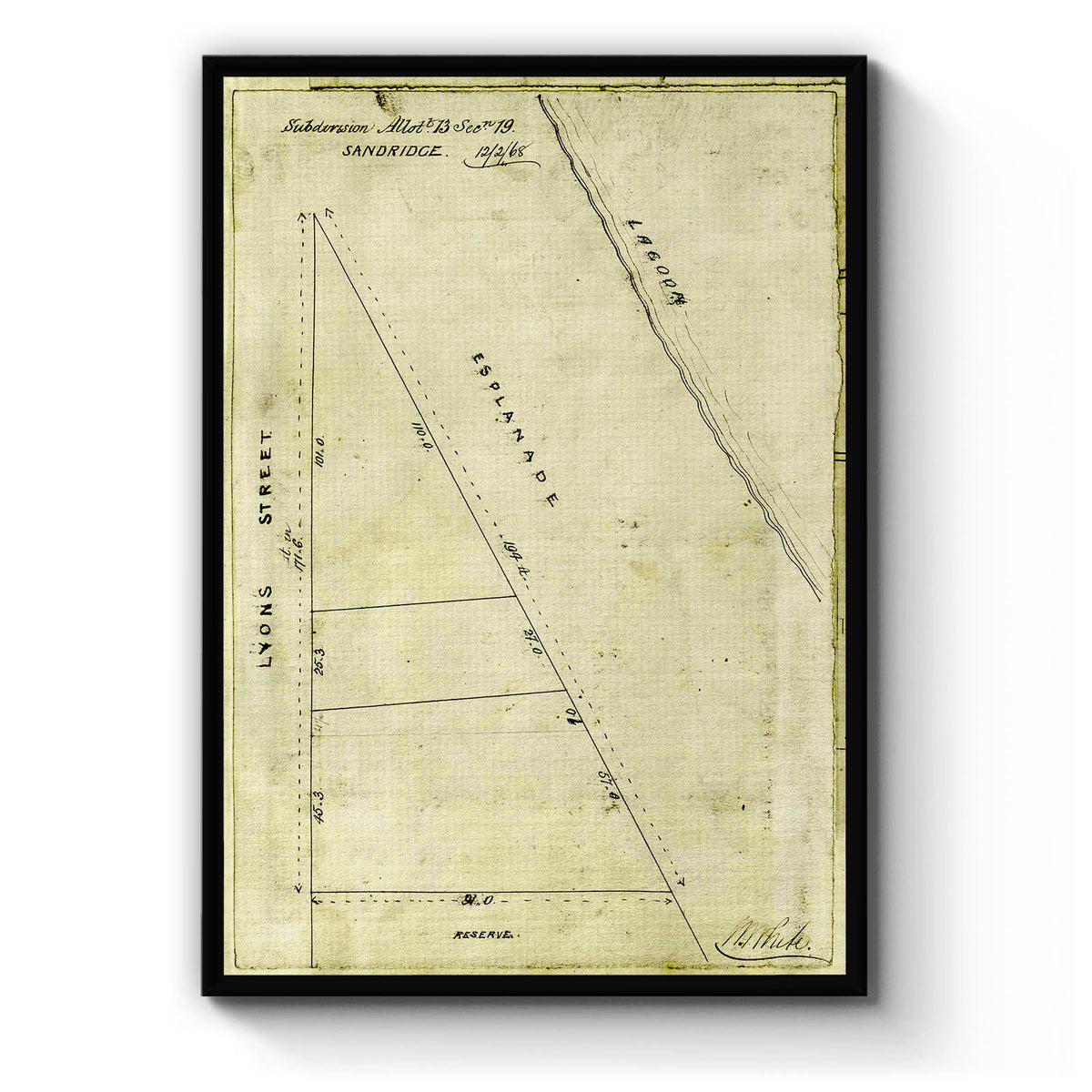 Port Melbourne, Victoria Australia Vintage Map #9 (18--?) – Vintage Maps