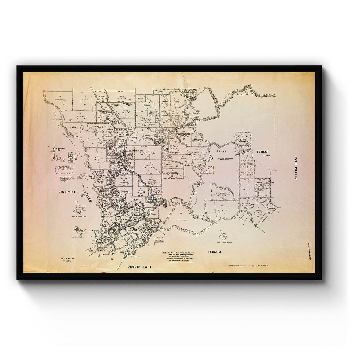 Neerim, Victoria Australia Vintage Map #8 (1932) – Vintage Maps