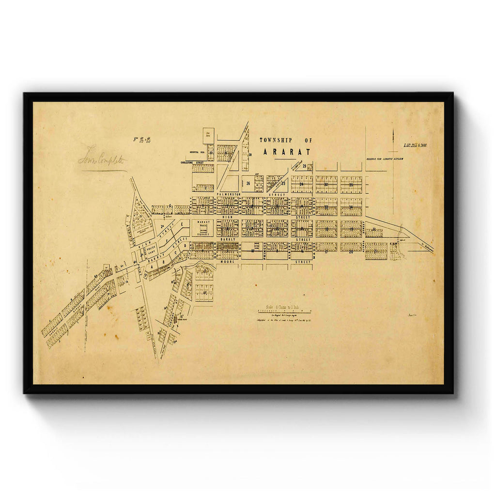 Ararat, Victoria Vintage Maps