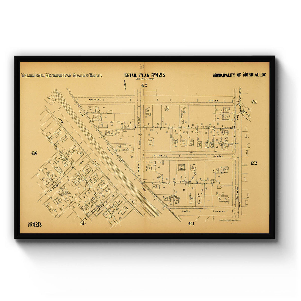 Mordialloc, Victoria Australia Vintage Map #97 (1940) – Vintage Maps