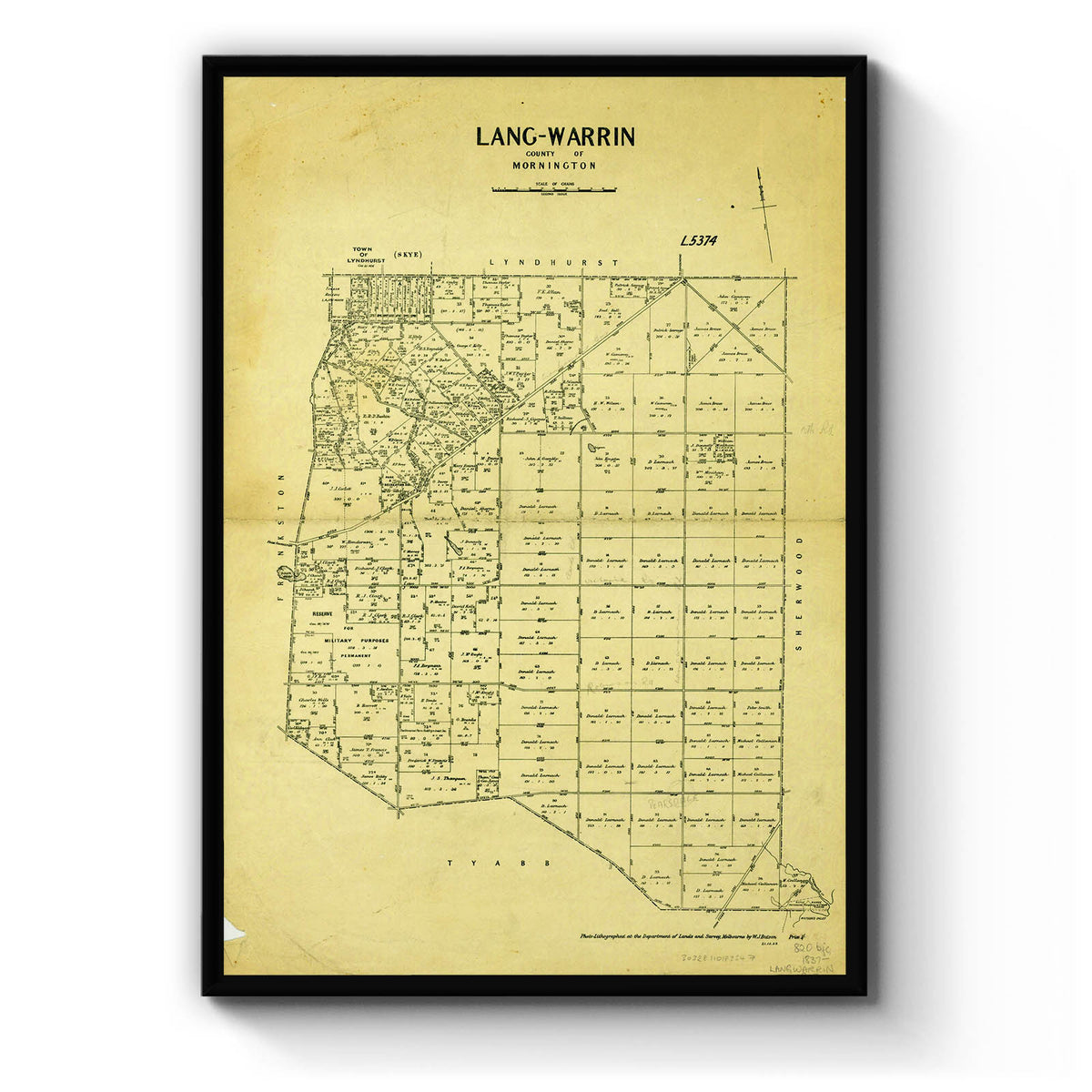 Langwarrin, Victoria Australia Vintage Map #9 (1927) – Vintage Maps