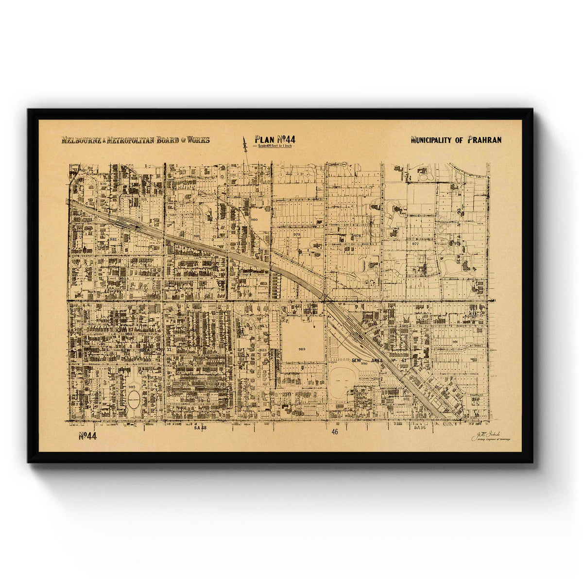 Toorak, Victoria Australia Vintage Map #20 (1933?) – Vintage Maps