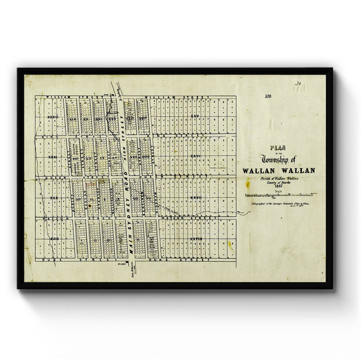 Wallan, Victoria Australia Vintage Map #6 (1857) – Vintage Maps