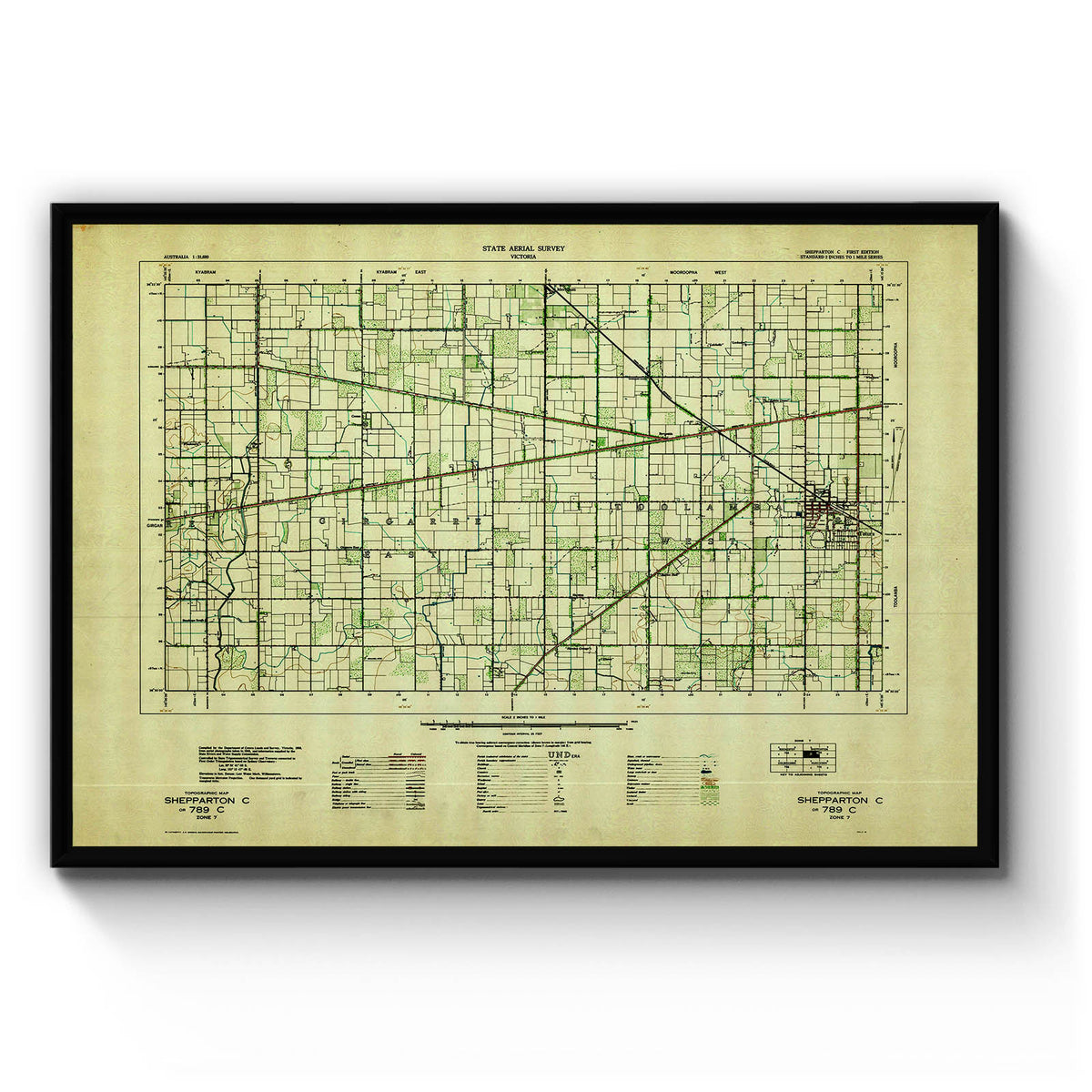 Tatura, Victoria Australia Vintage Map #1 (1956) – Vintage Maps