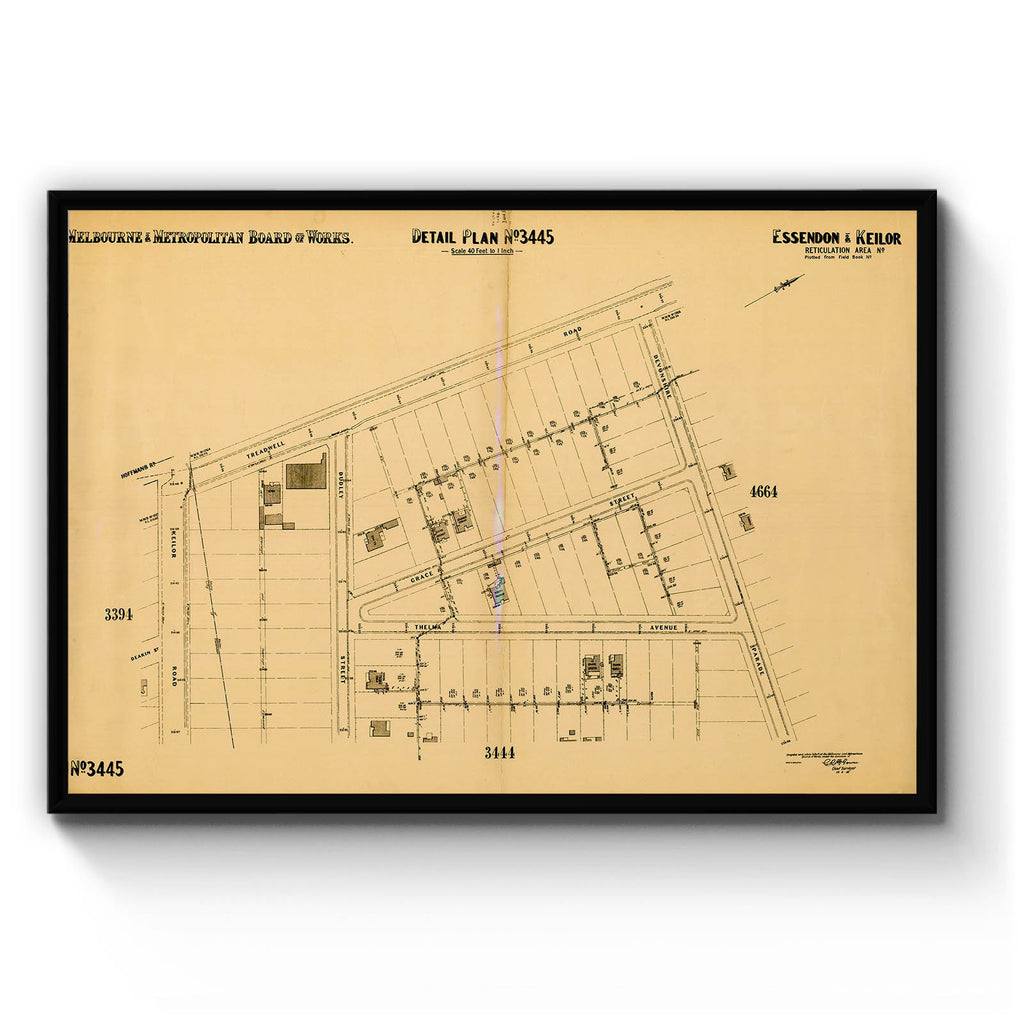 Essendon, Victoria Vintage Maps