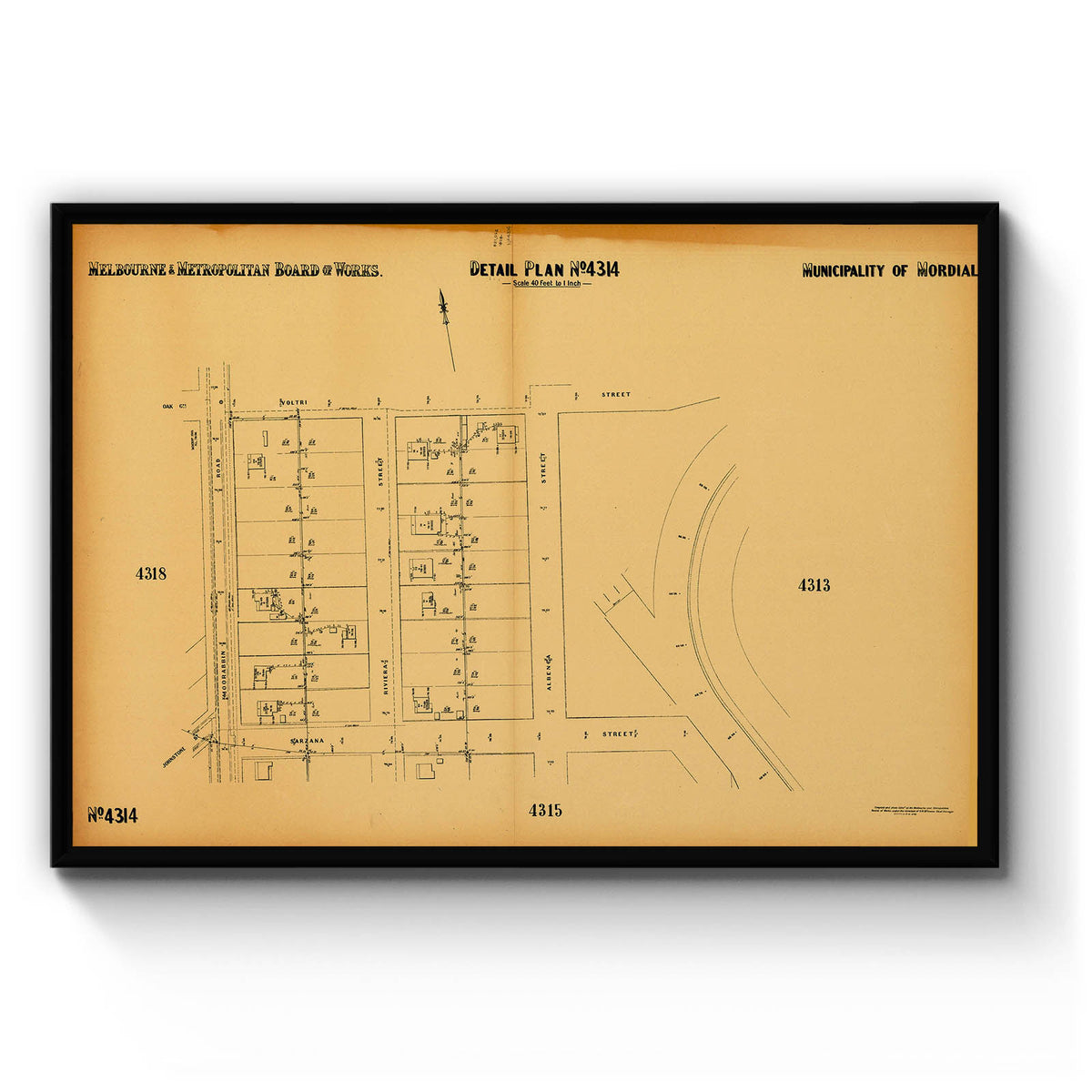 Mordialloc, Victoria Australia Vintage Map #51 (1941) – Vintage Maps