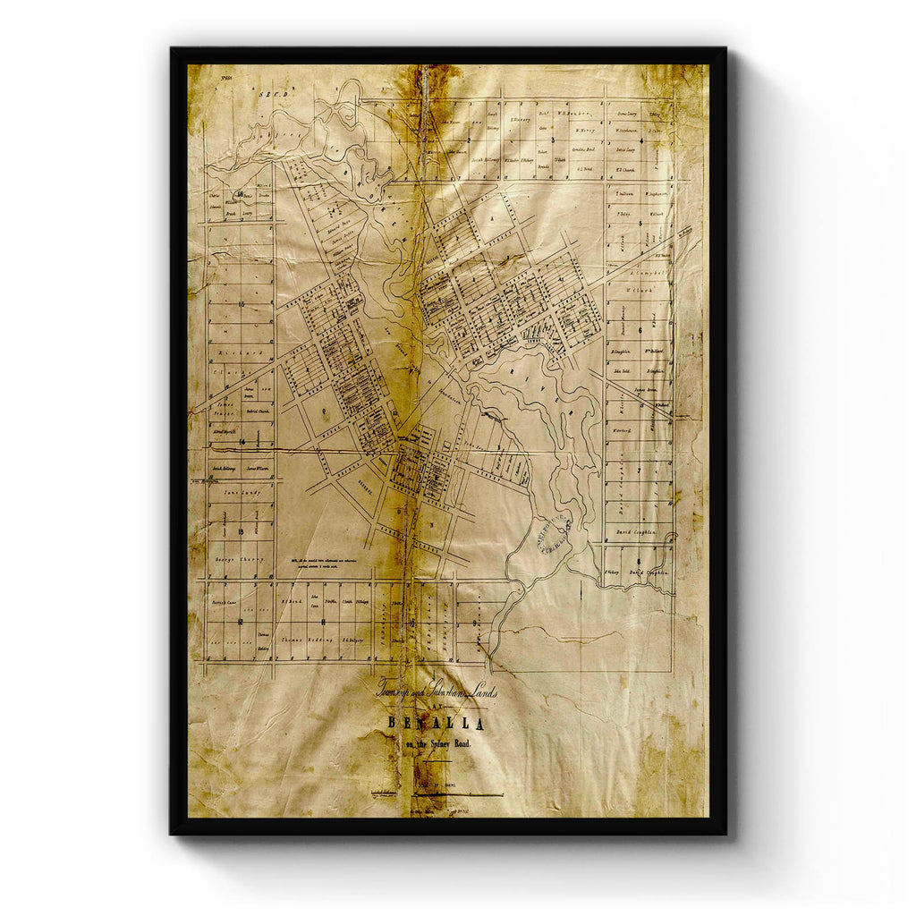 Benalla, Victoria Vintage Maps