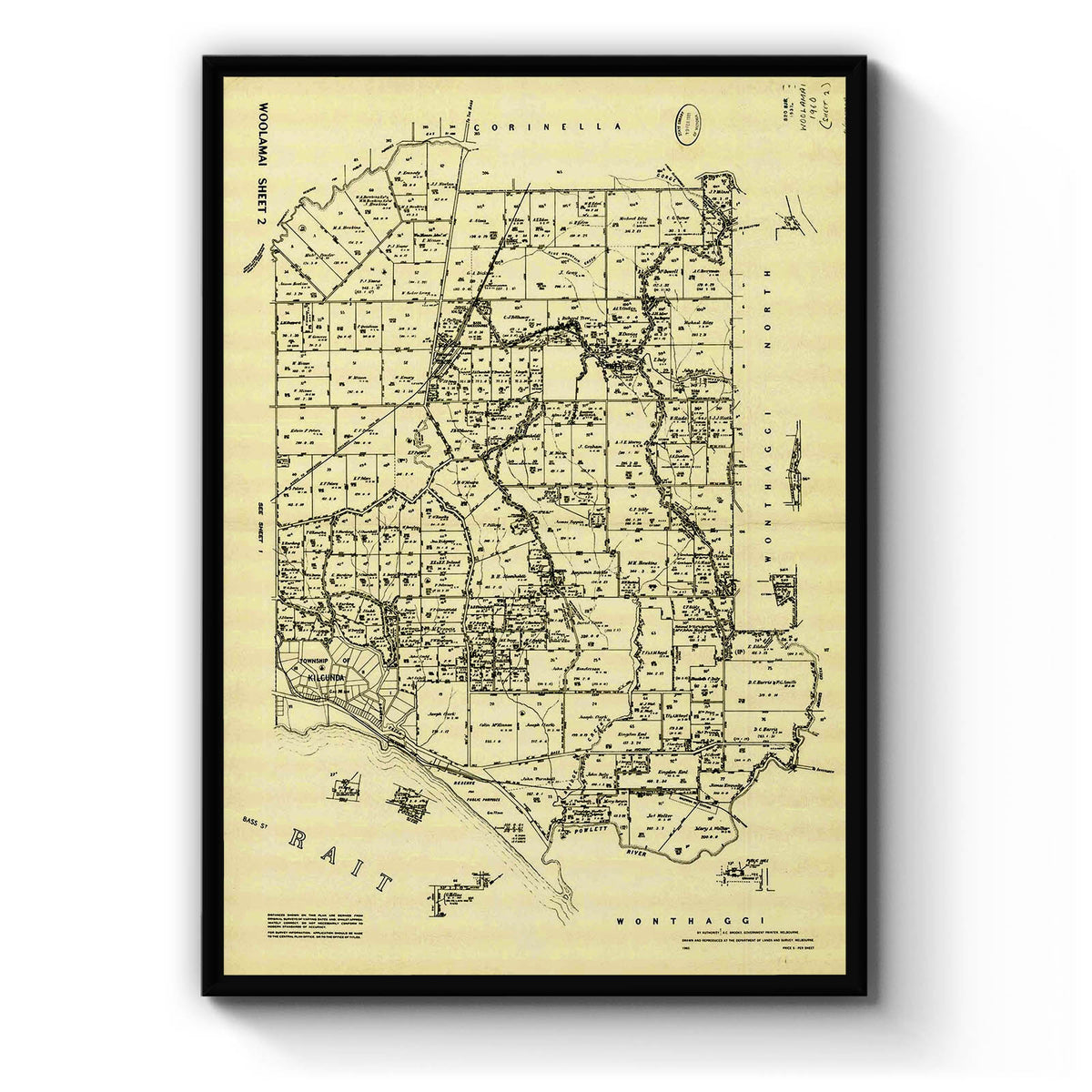 Wonthaggi, Victoria Australia Vintage Map #1 (1960) – Vintage Maps