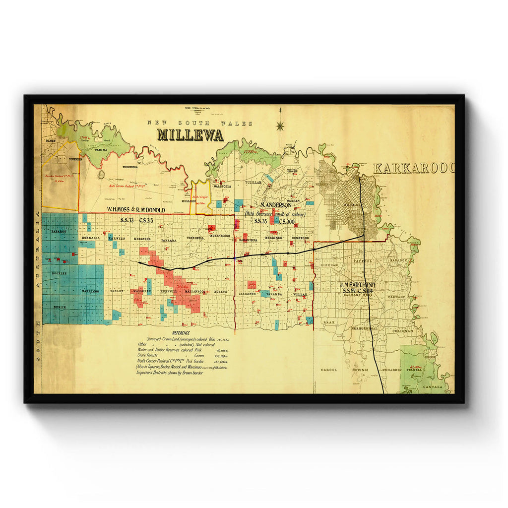 Mildura, Victoria Vintage Maps