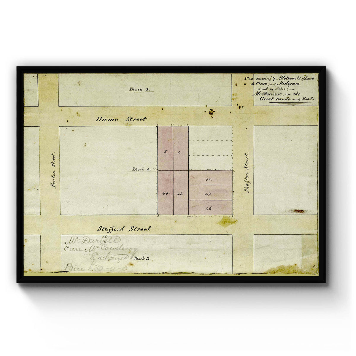 Mulgrave, Victoria Australia Vintage Map #4 (185-?) – Vintage Maps