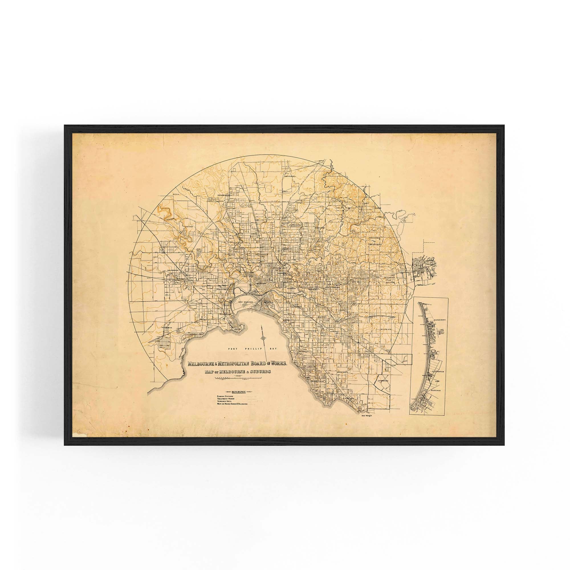 1930s Map of Melbourne and Suburbs – Vintage Maps