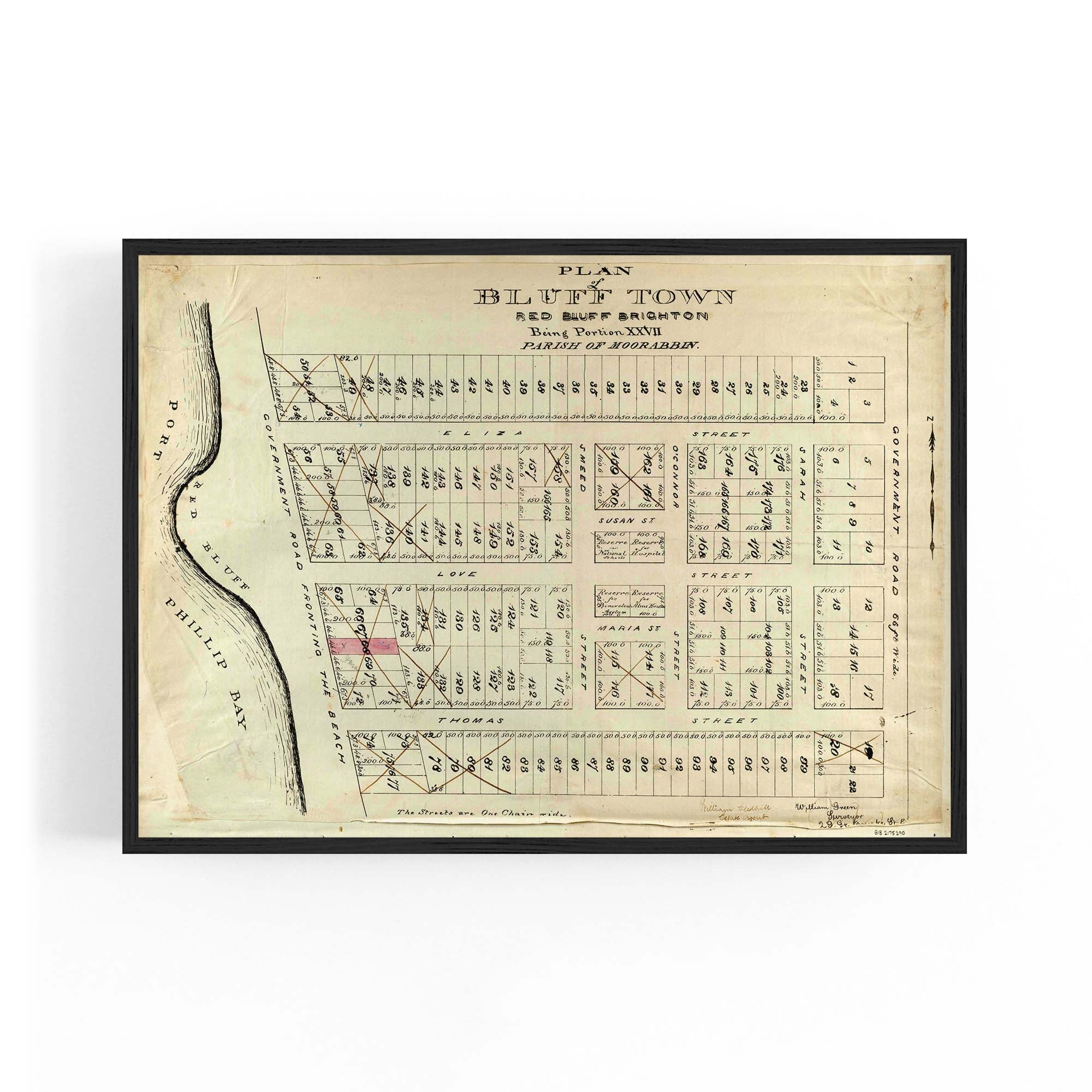1907 Vintage Map of Black Rock, Victoria Australia – Vintage Maps