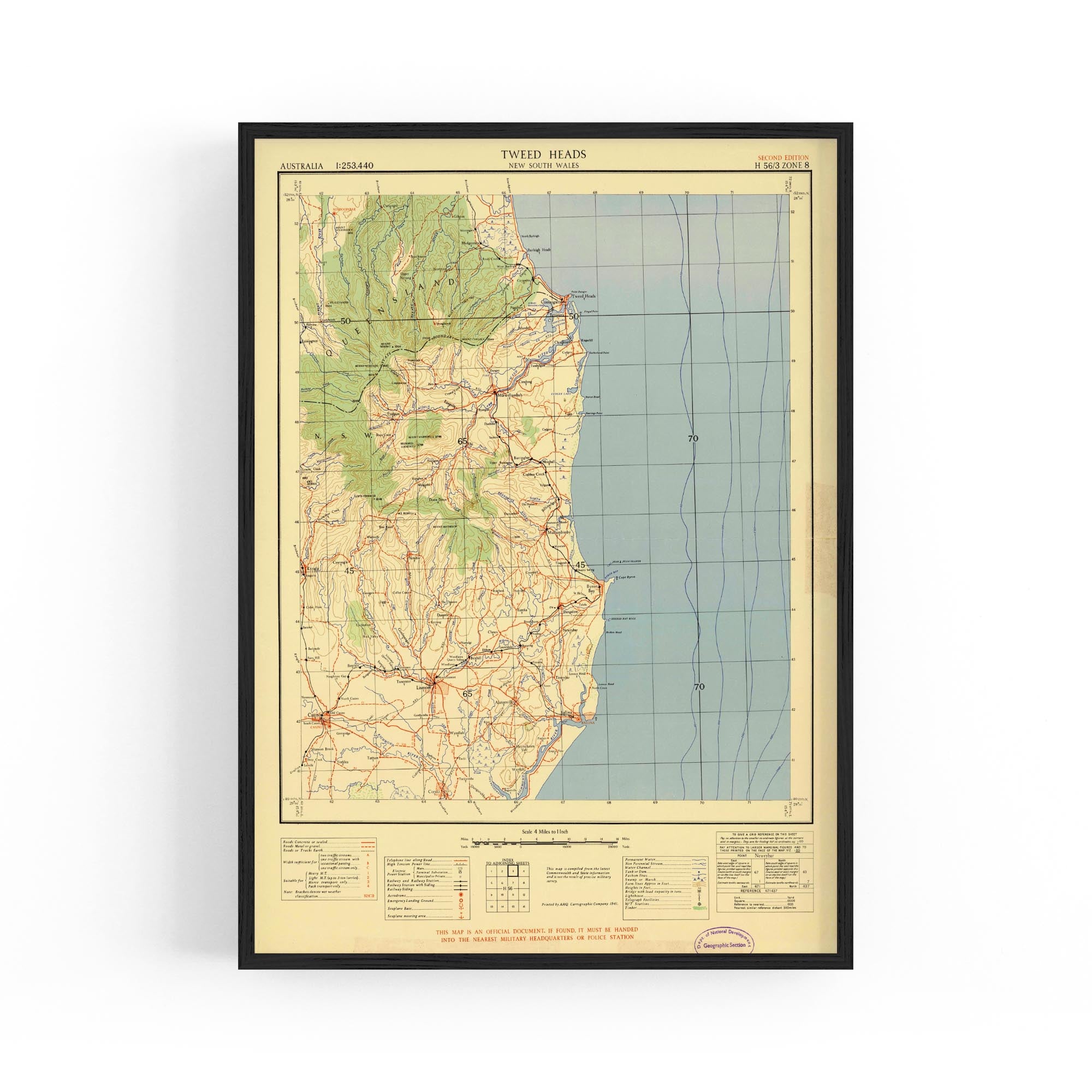 1941 Map of Tweed Heads, New South Wales – Vintage Maps