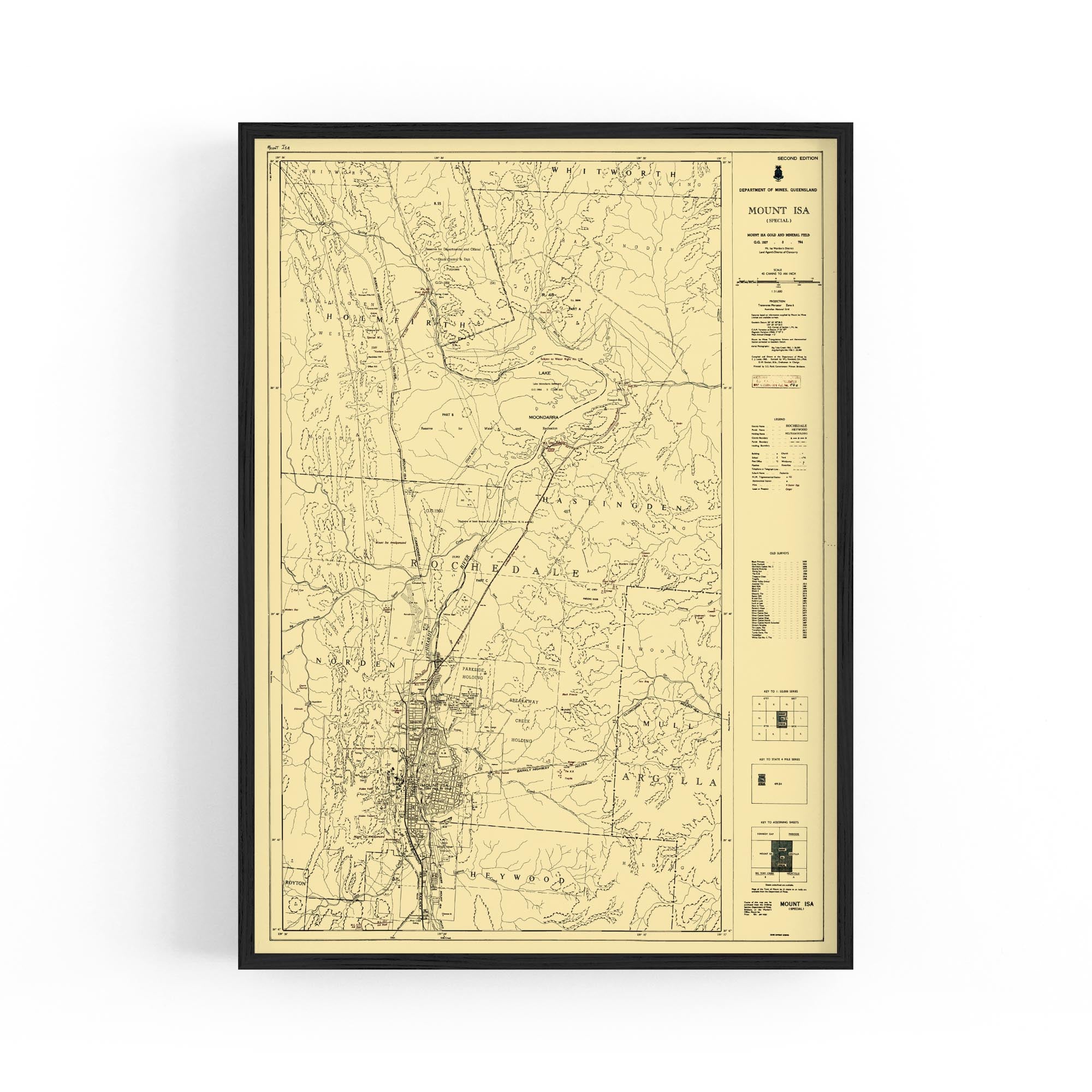 1966 Map of Mount Isa, Queensland – Vintage Maps