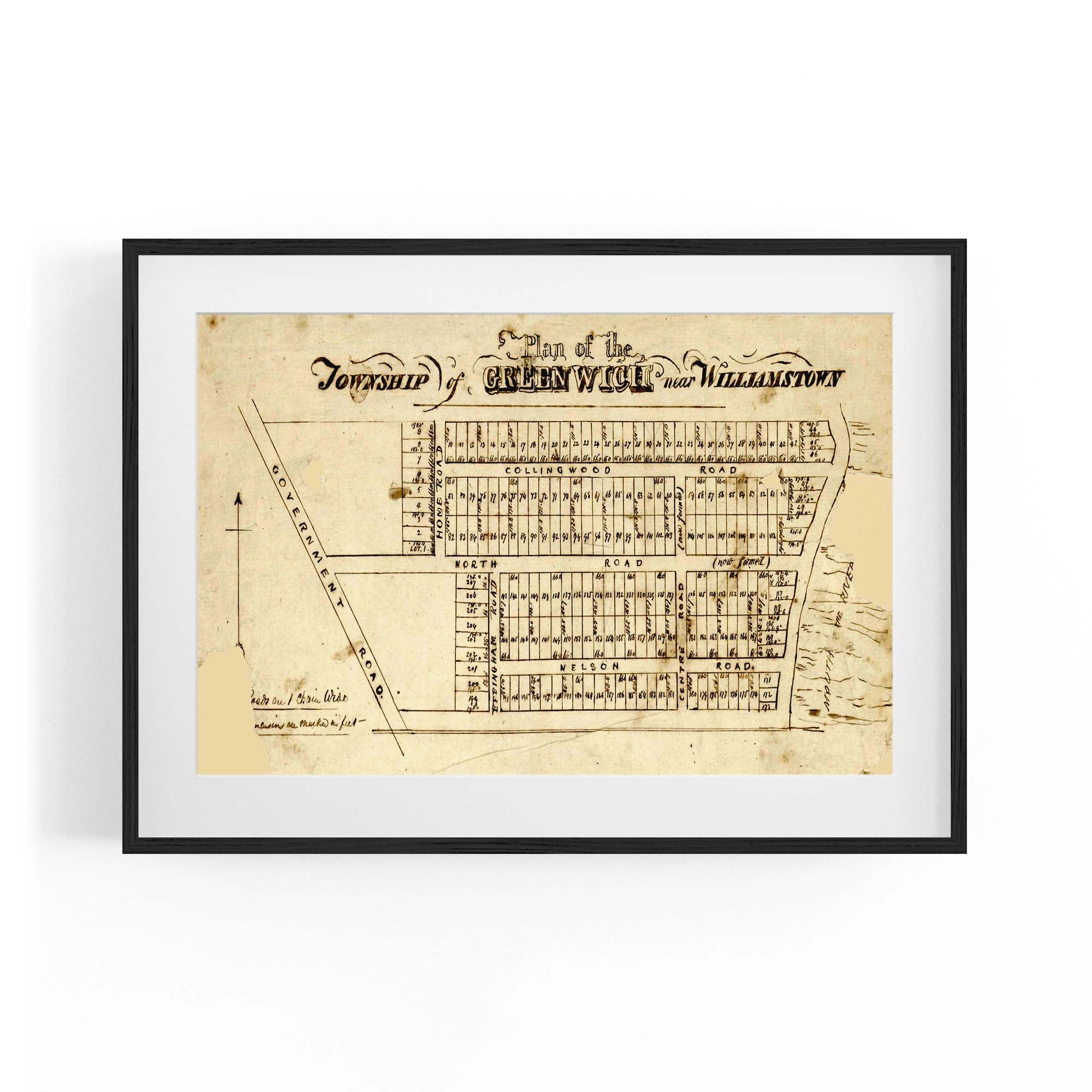 1850's Vintage Map of Newport, Victoria Australia – Vintage Maps