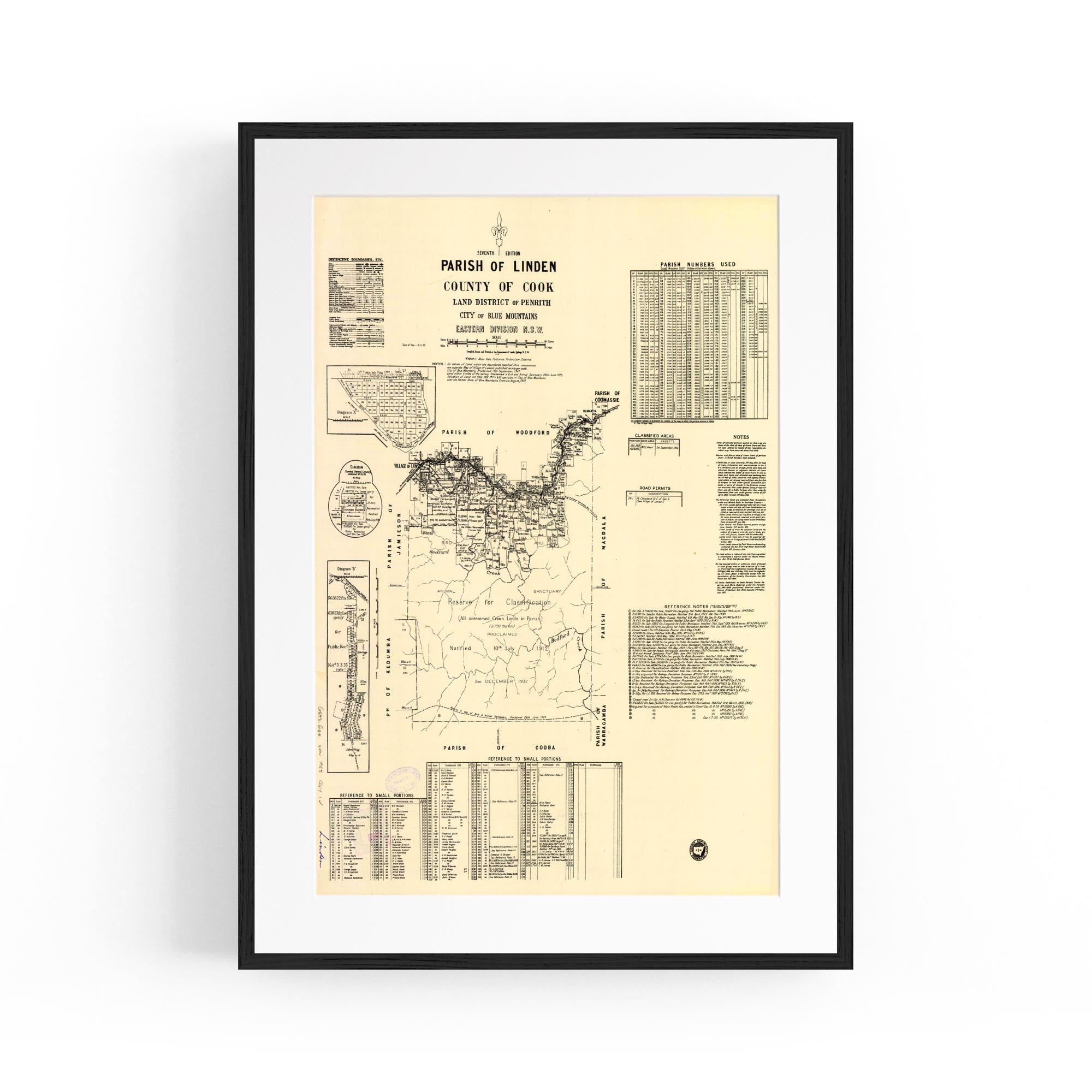 1955 Map of Linden, New South Wales – Vintage Maps