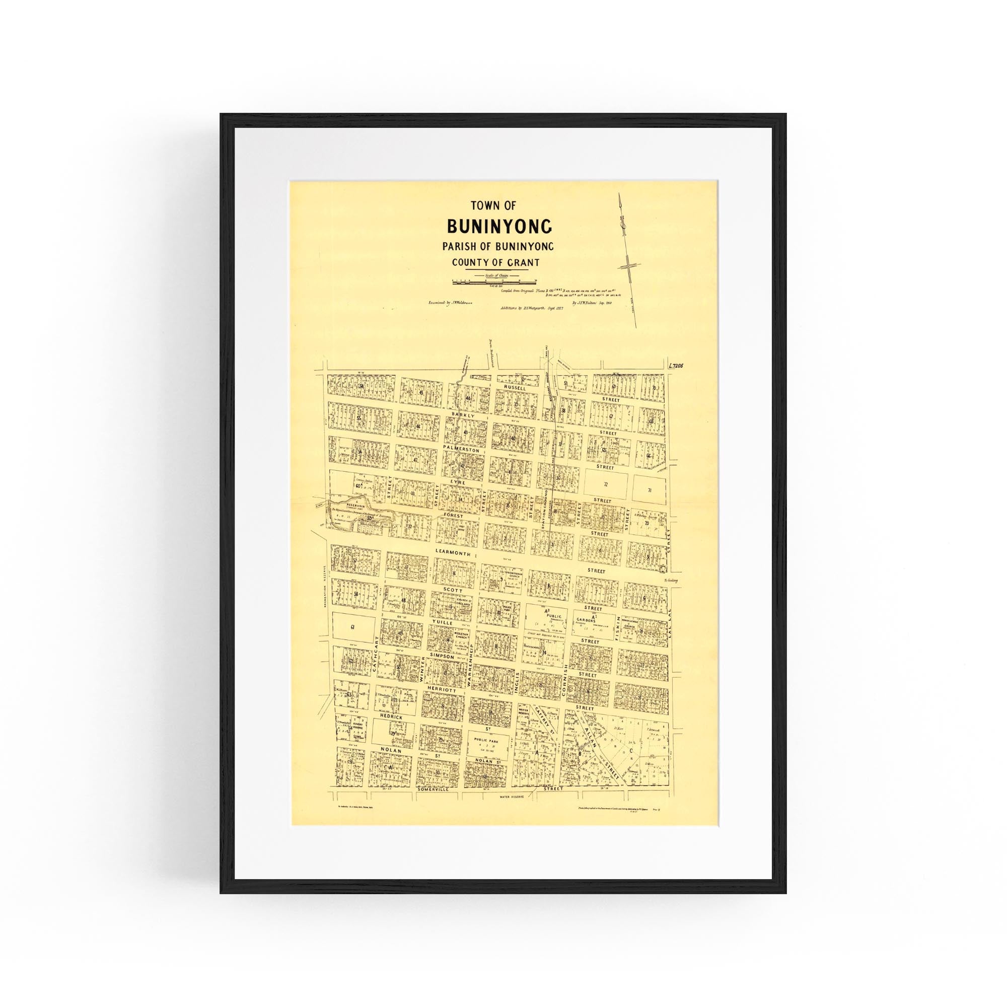 1927 Vintage Map of Buninyong, Victoria Australia – Vintage Maps