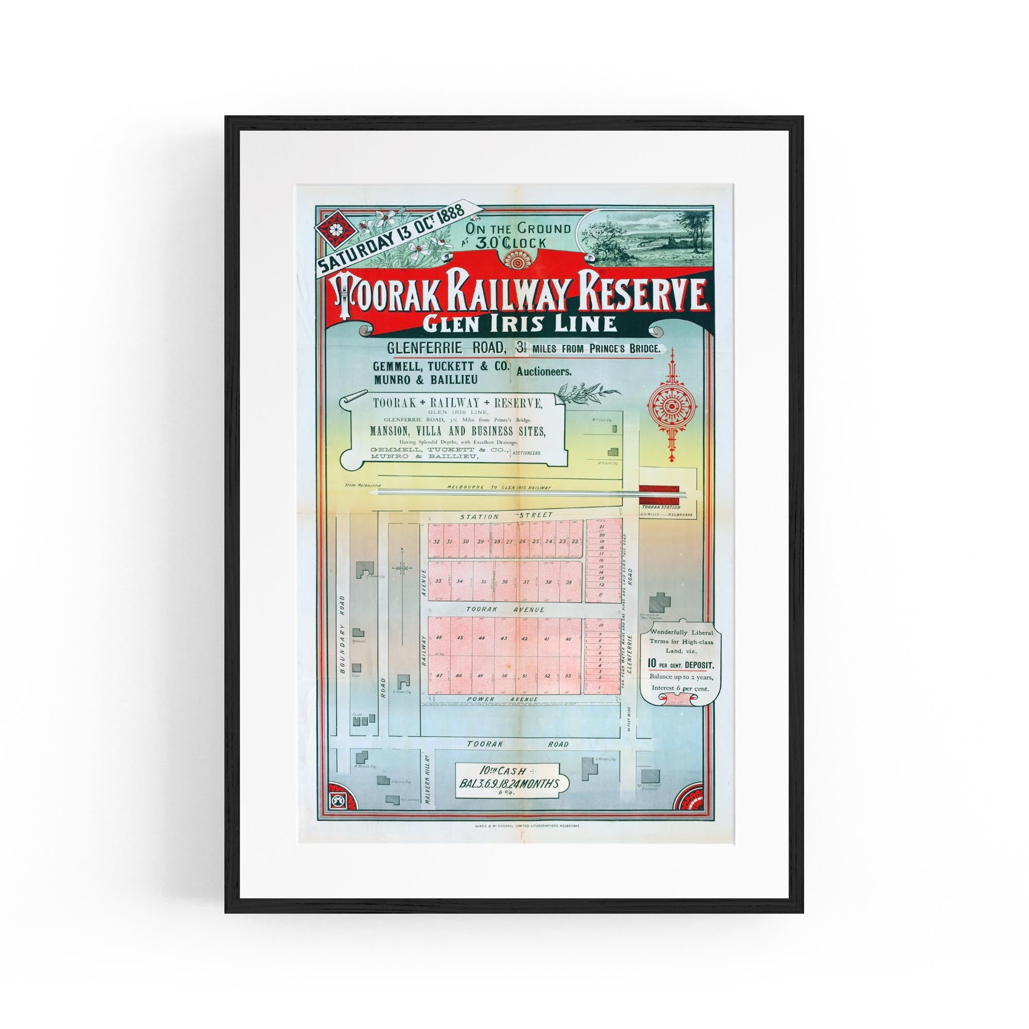 Toorak, Victoria Australia Vintage Map #6 (1888) – Vintage Maps