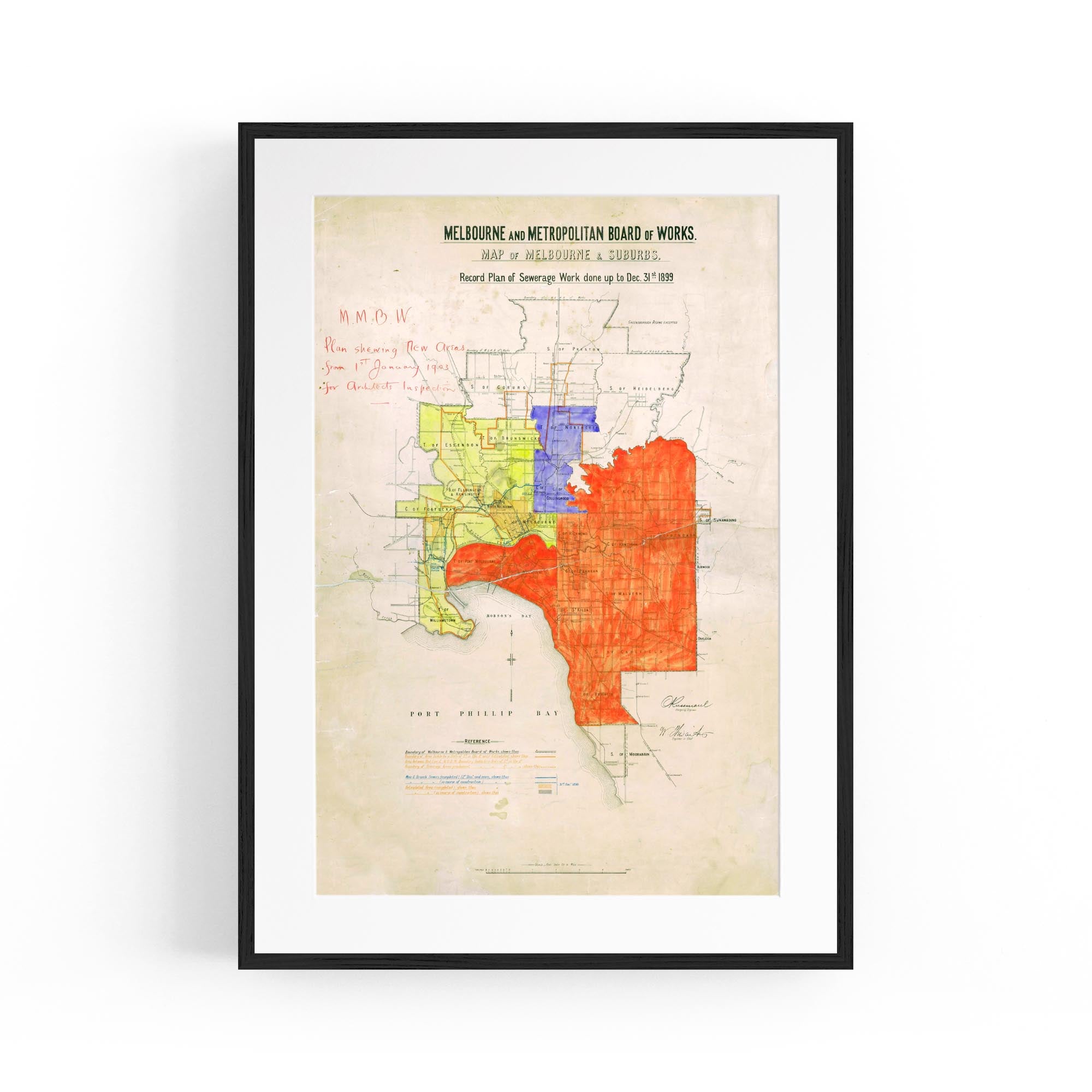 1900 Map of Melbourne & Suburbs – Vintage Maps