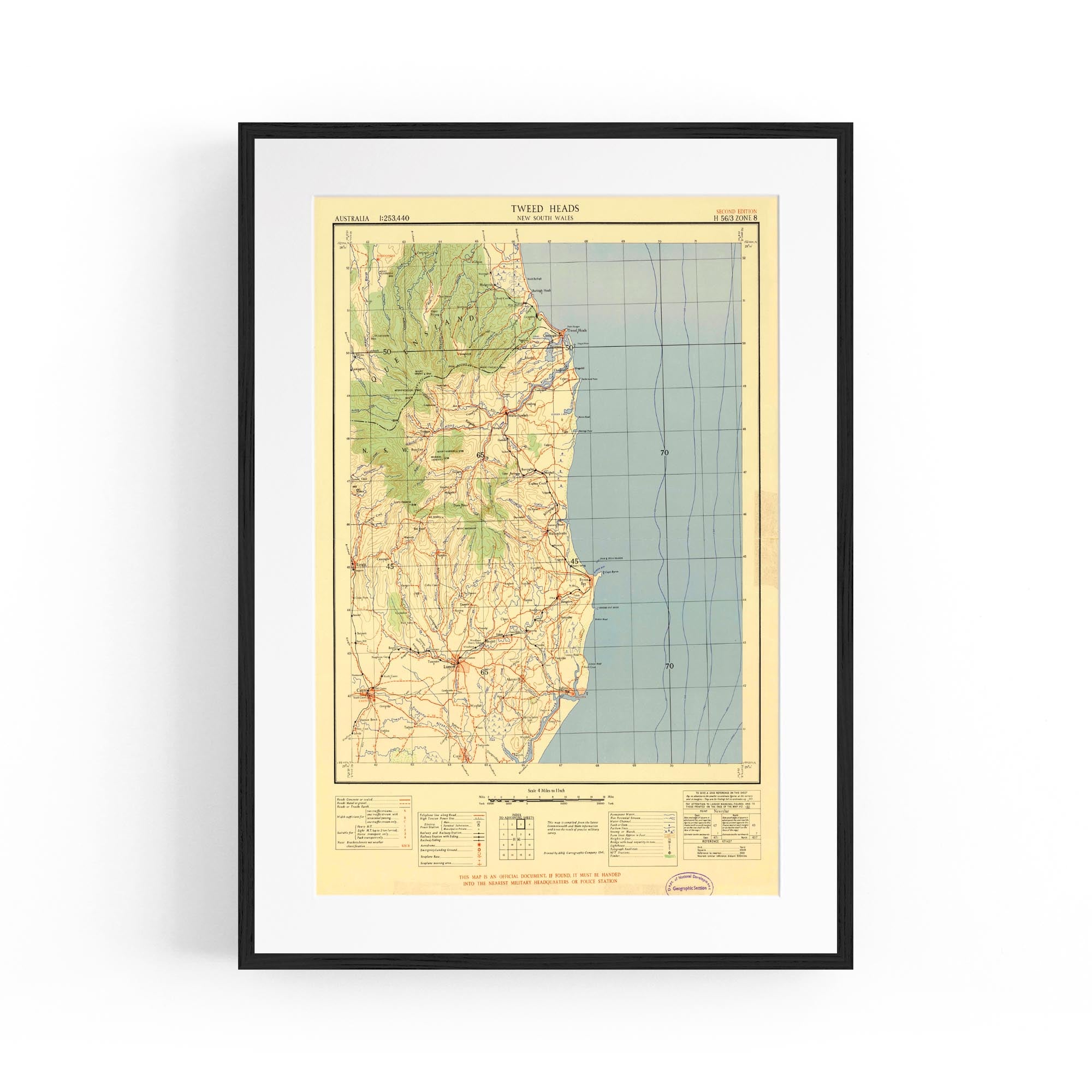 1941 Map of Tweed Heads, New South Wales – Vintage Maps