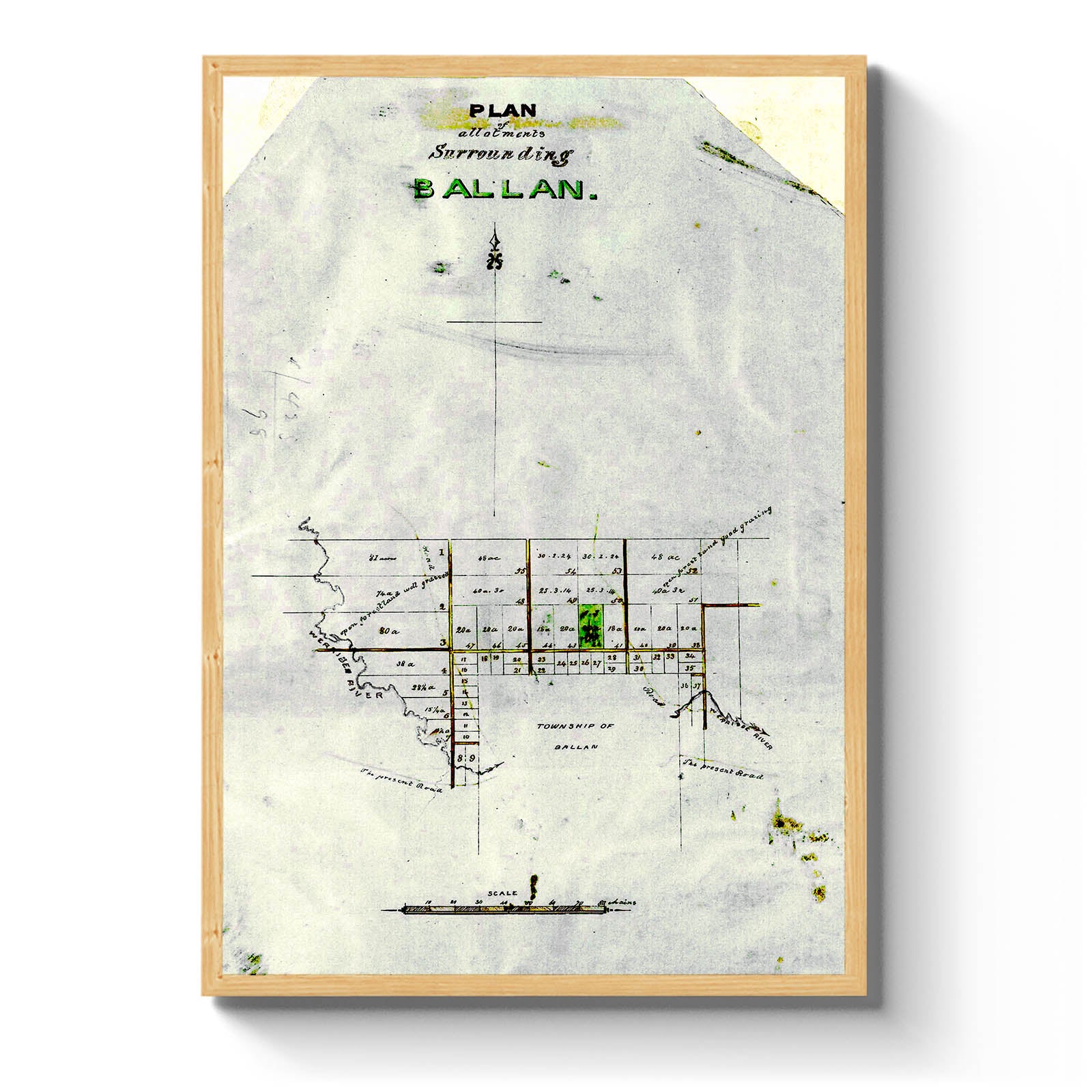 Ballan, Victoria Australia Vintage Map #1 (18--?) – Vintage Maps