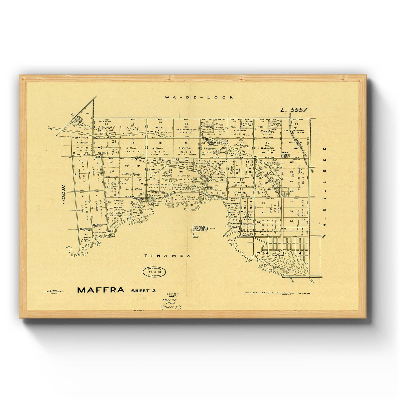 Maffra, Victoria Australia Vintage Map #3b (1946) – Vintage Maps