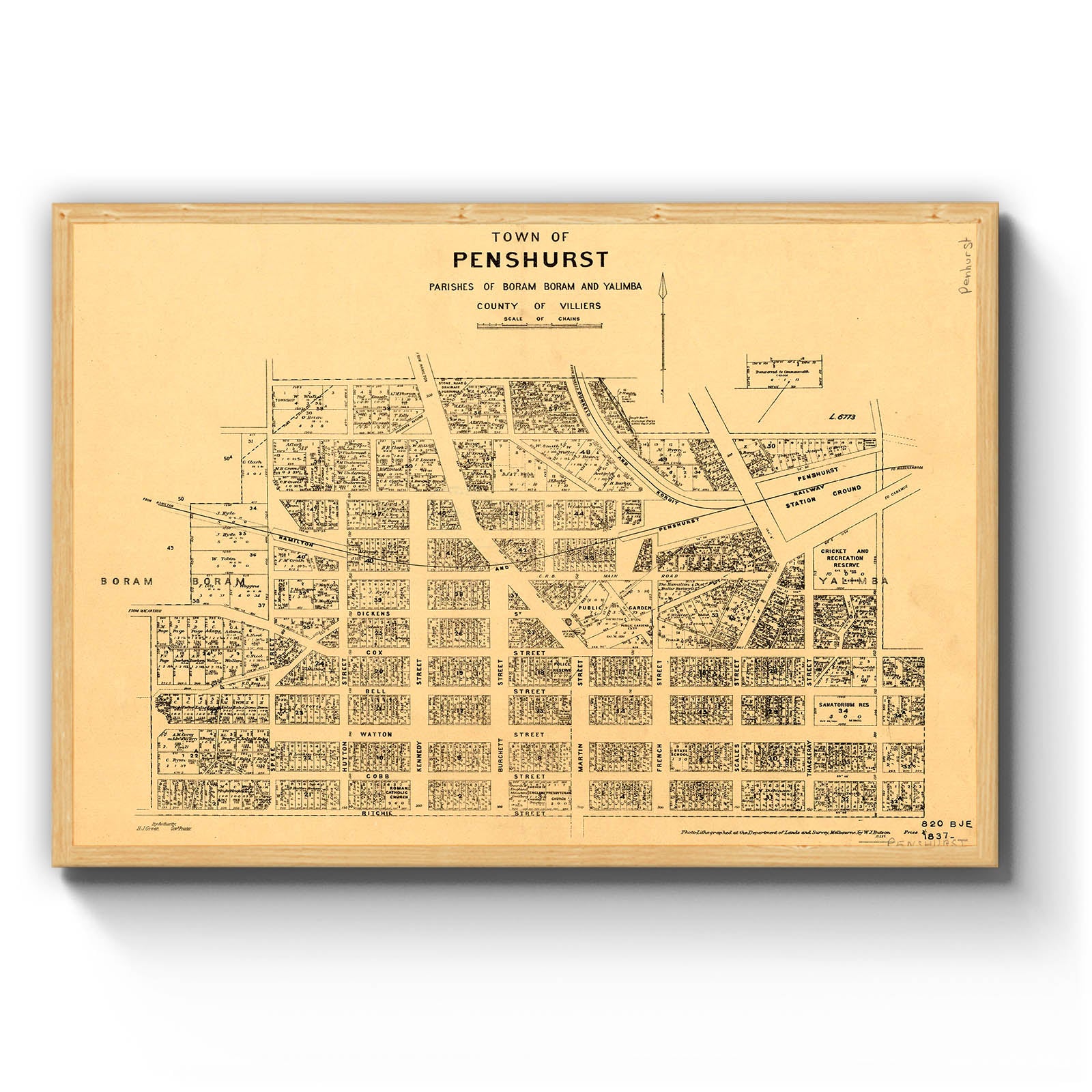 Penshurst, Victoria Australia Vintage Map #9 (1927) – Vintage Maps