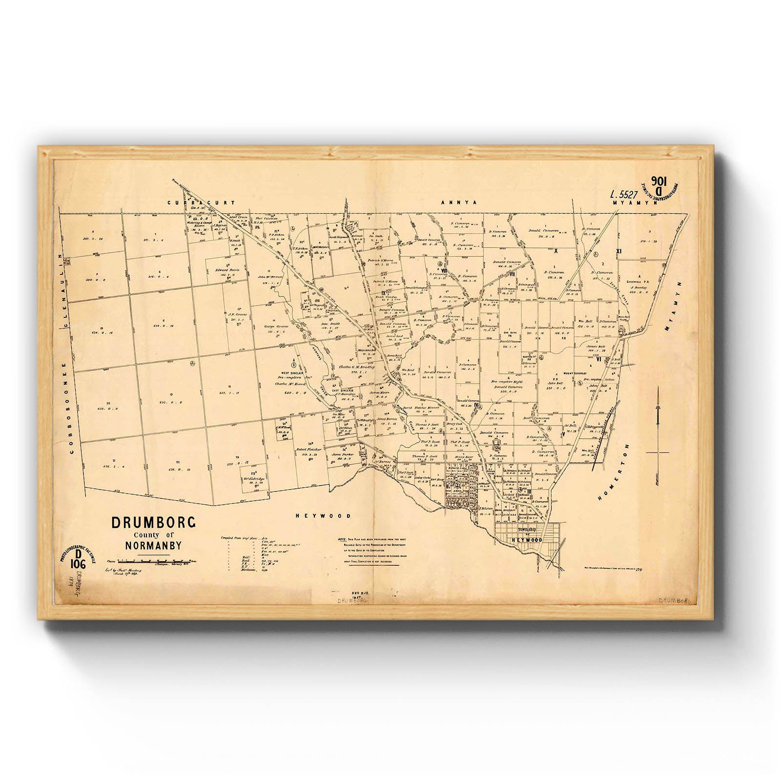 Heywood, Victoria Australia Vintage Map #1 (1879) – Vintage Maps