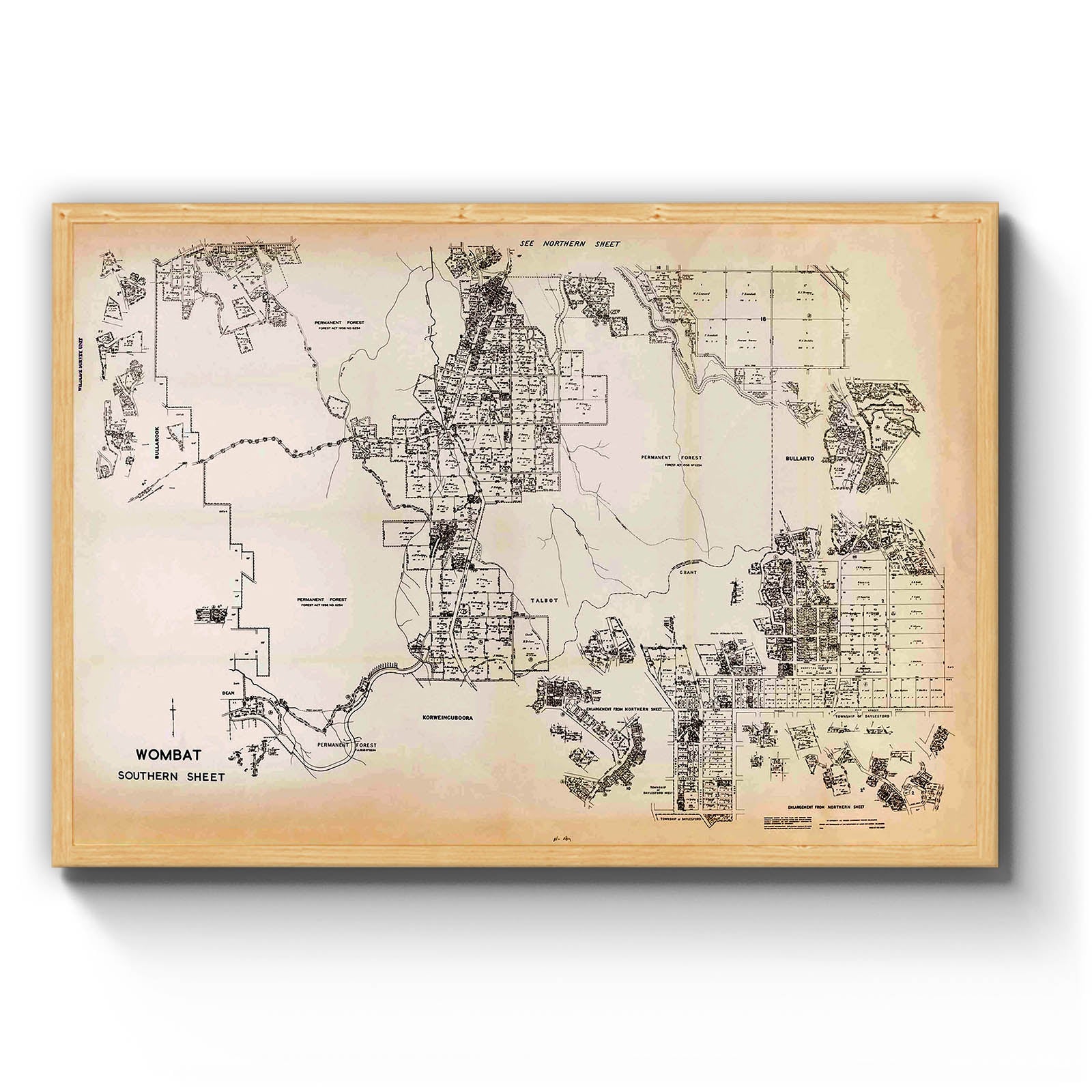 Daylesford, Victoria Australia Vintage Map #6b (1960) – Vintage Maps