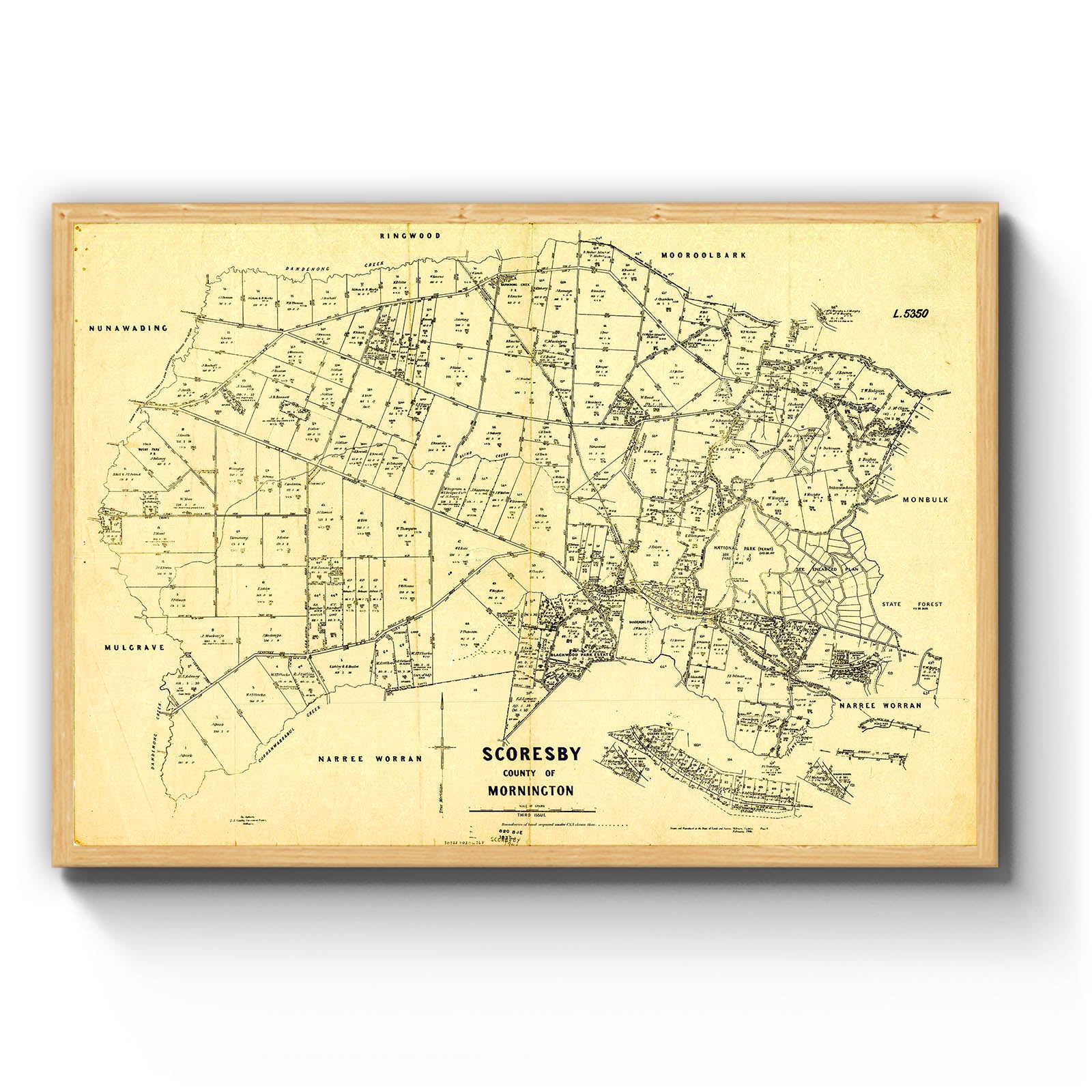 Scoresby, Victoria Australia Vintage Map #6 (1946) – Vintage Maps