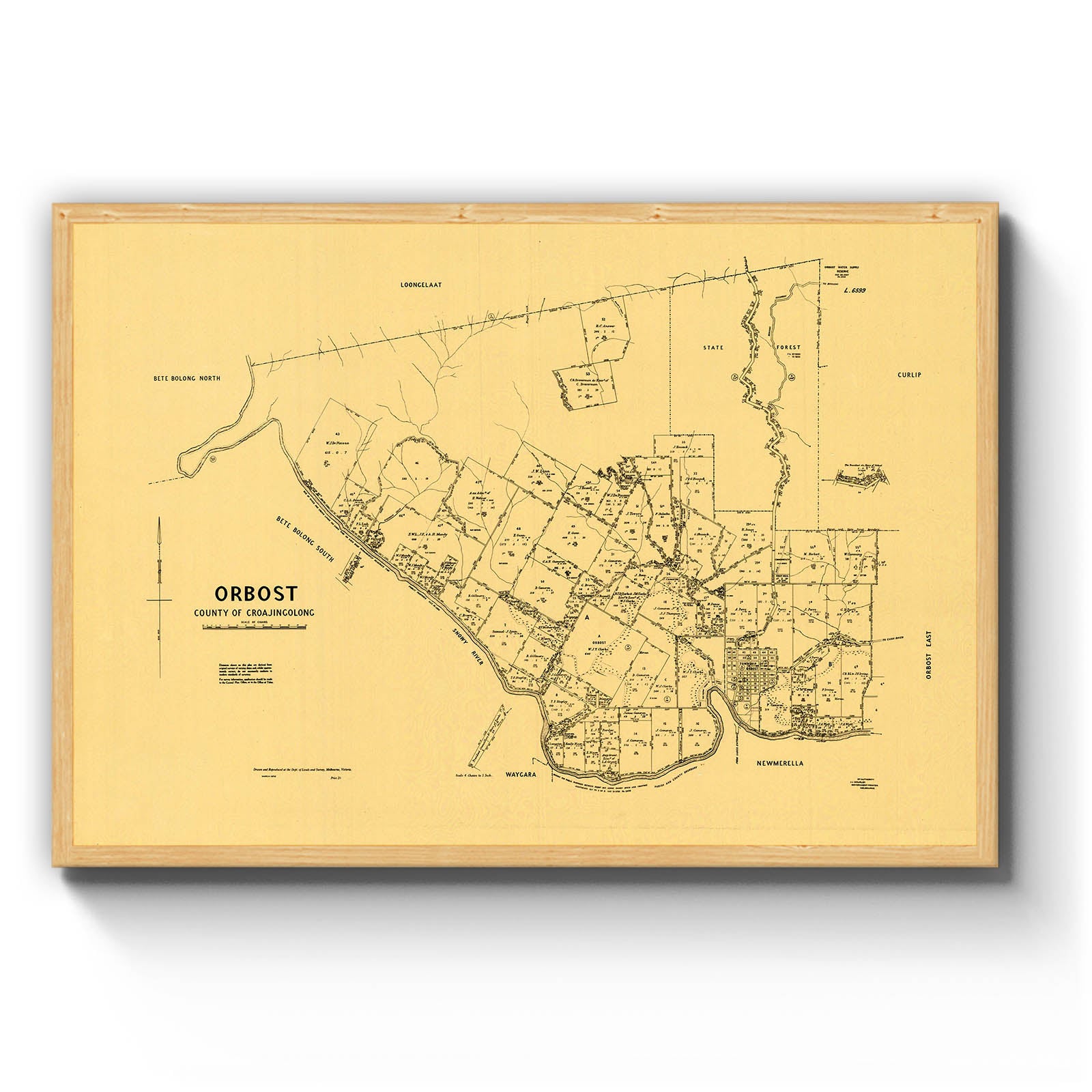 Orbost, Victoria Australia Vintage Map #1 (1952) – Vintage Maps