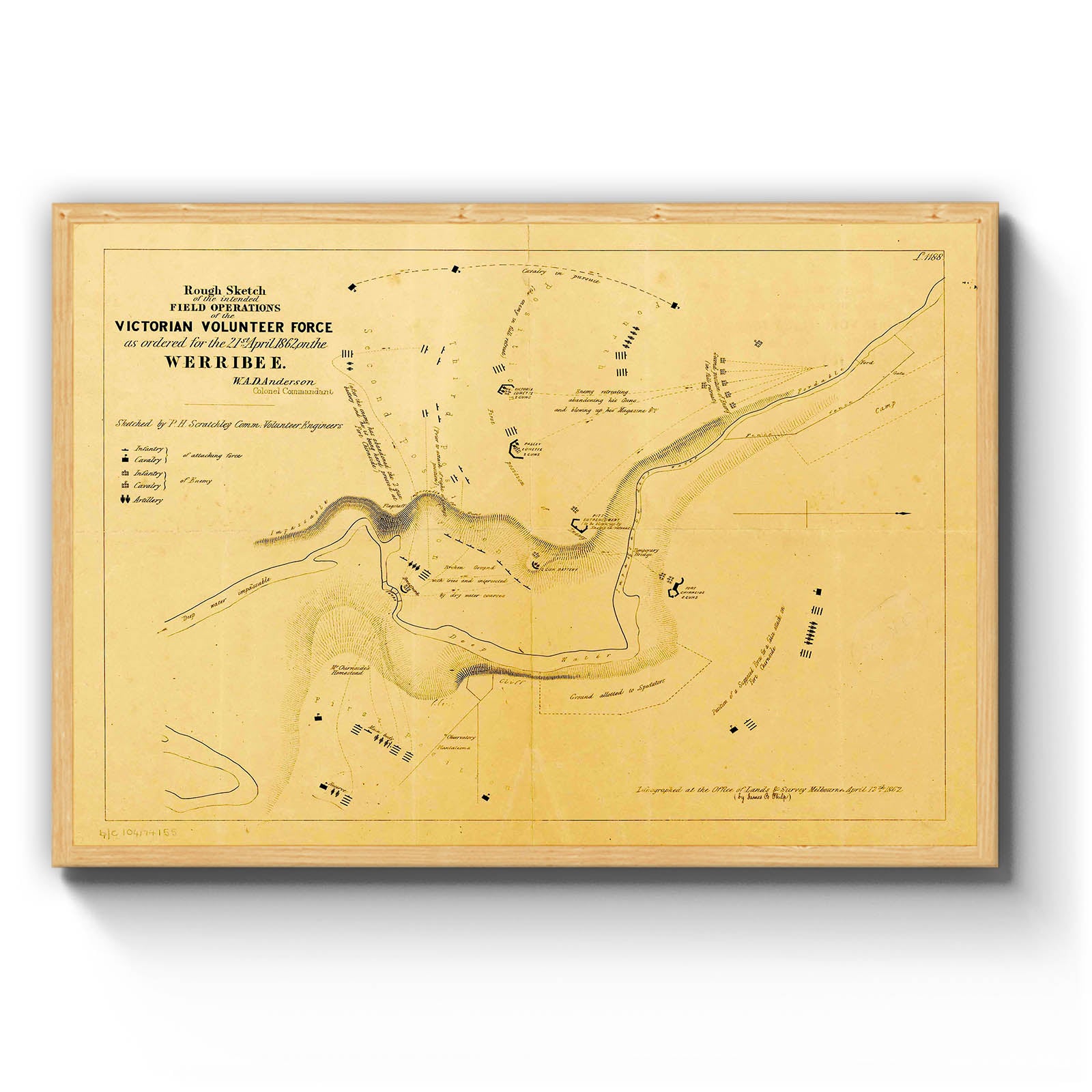 Werribee, Victoria Australia Vintage Map #1 (1862) – Vintage Maps