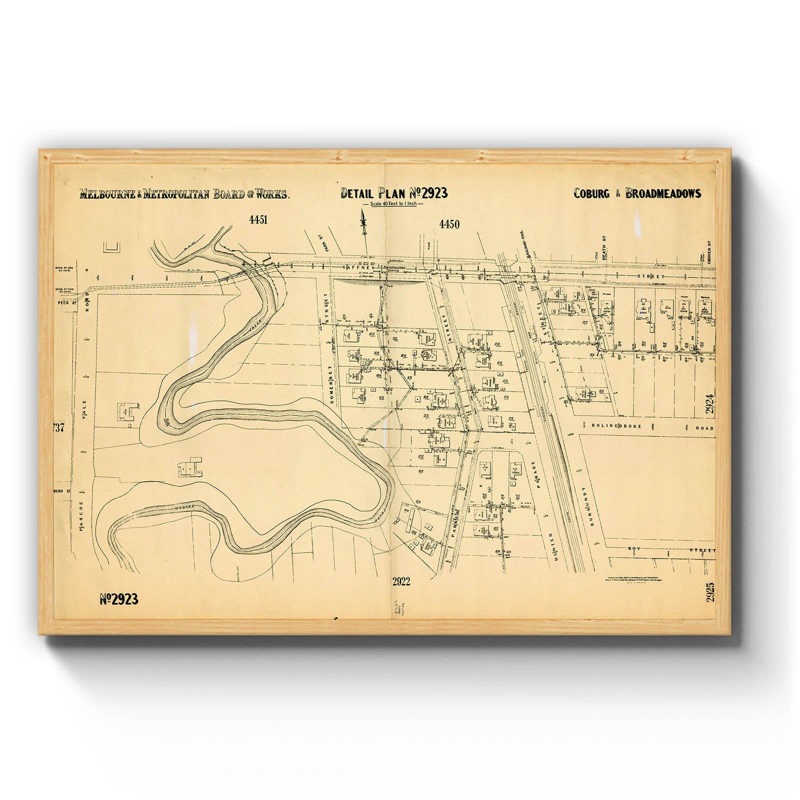 Coburg, Victoria Australia Vintage Map #91 (1940) – Vintage Maps