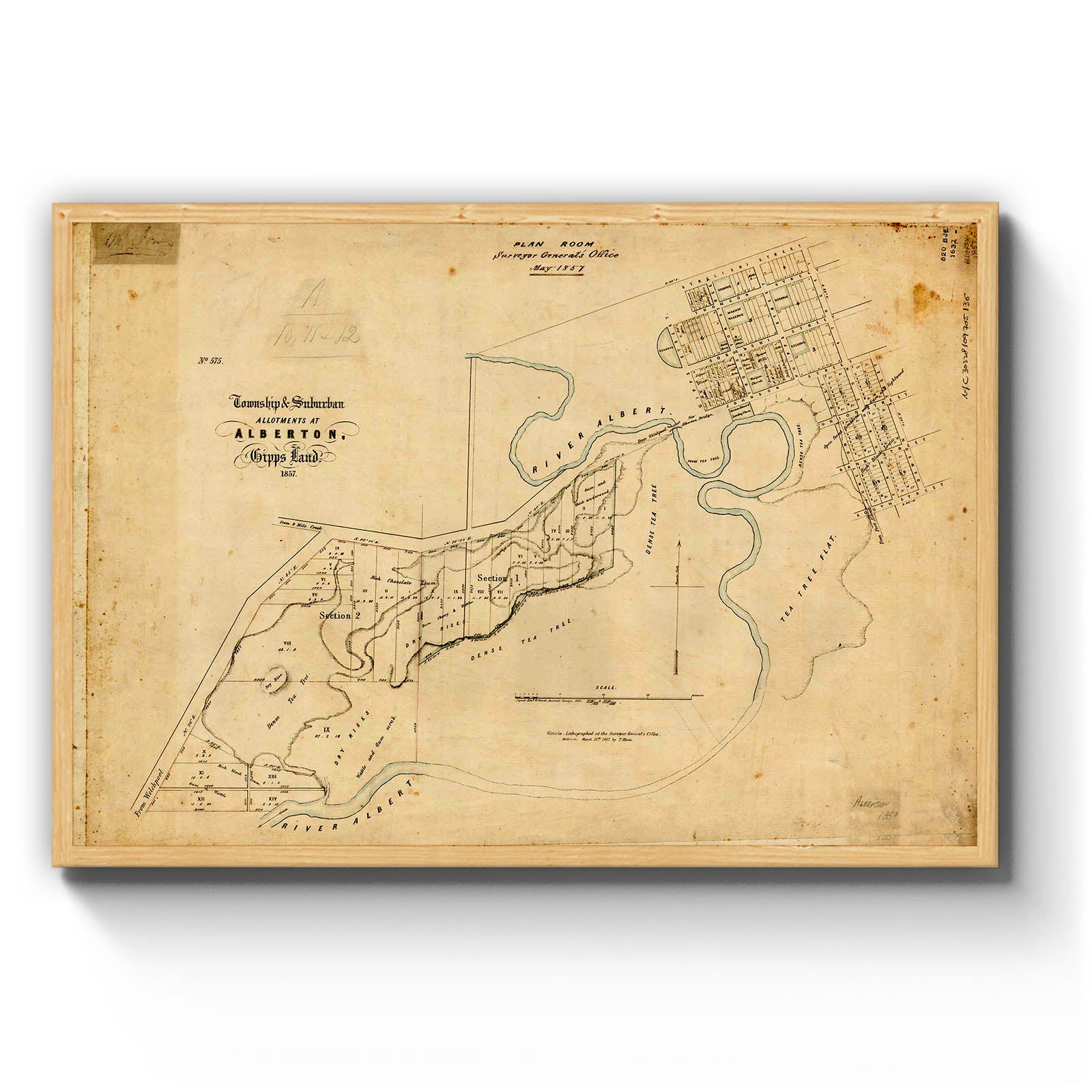 Alberton, Victoria Australia Vintage Map #2 (1857) – Vintage Maps