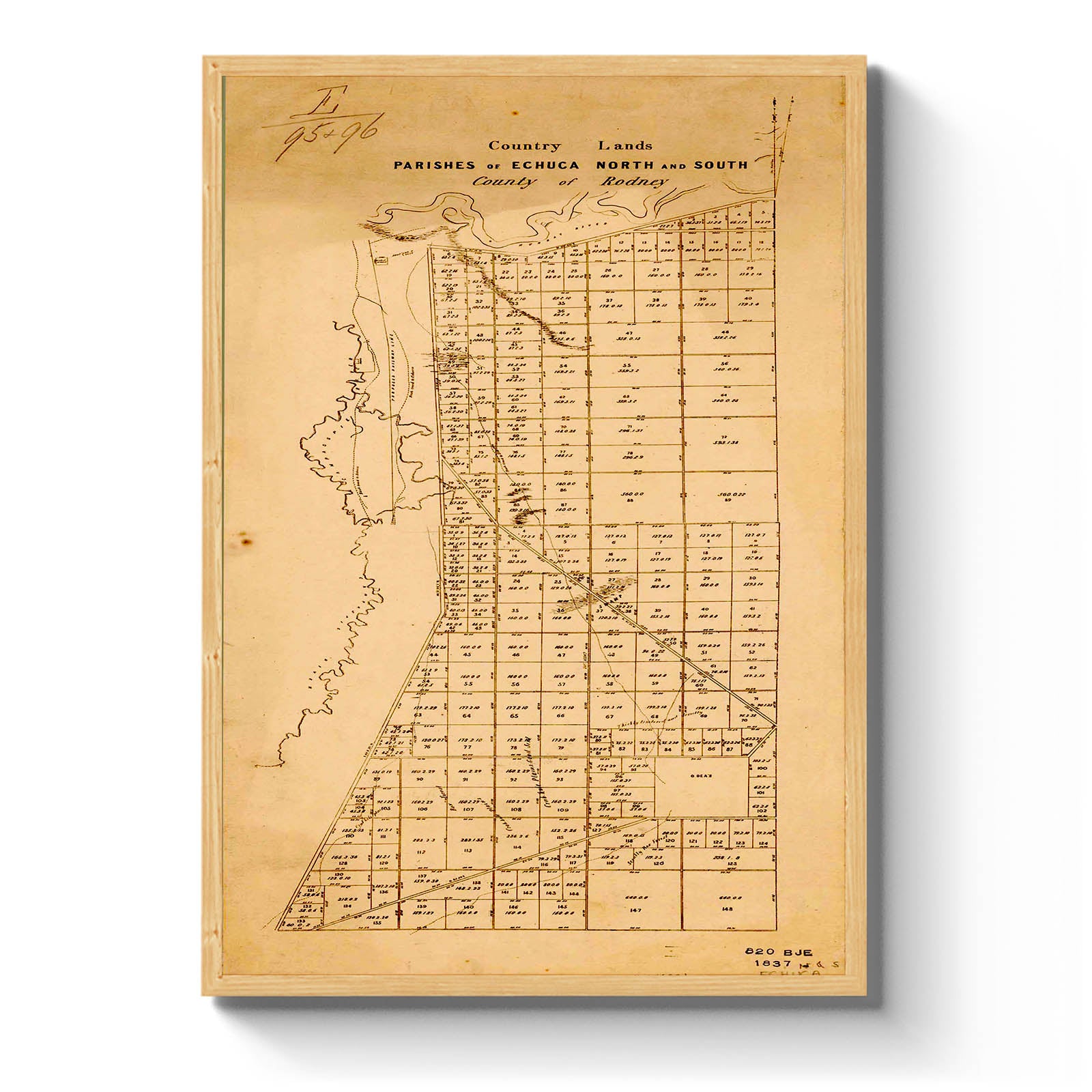 Echuca, Victoria Australia Vintage Map #9 (186-?) – Vintage Maps