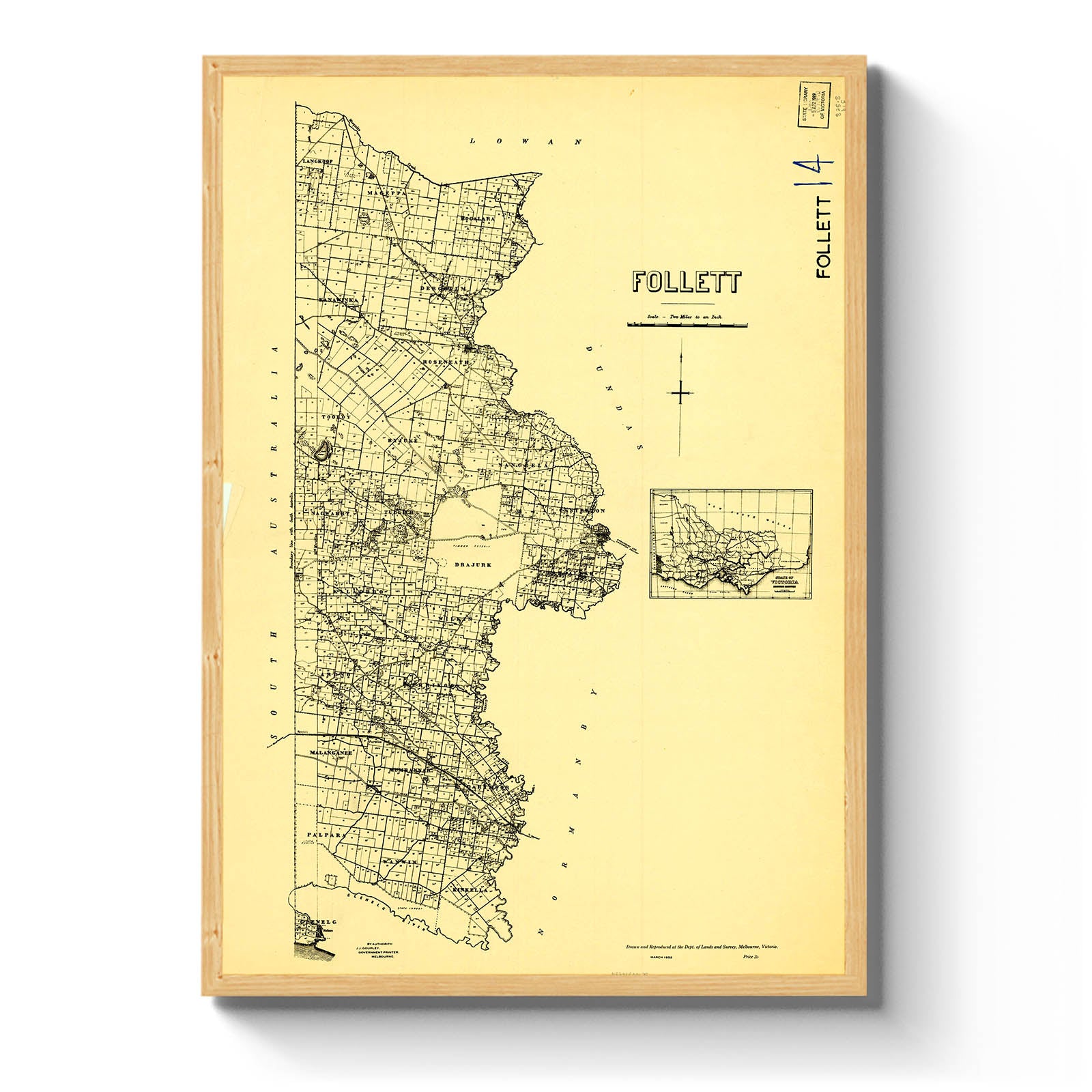 Casterton, Victoria Australia Vintage Map #3 (1952) – Vintage Maps