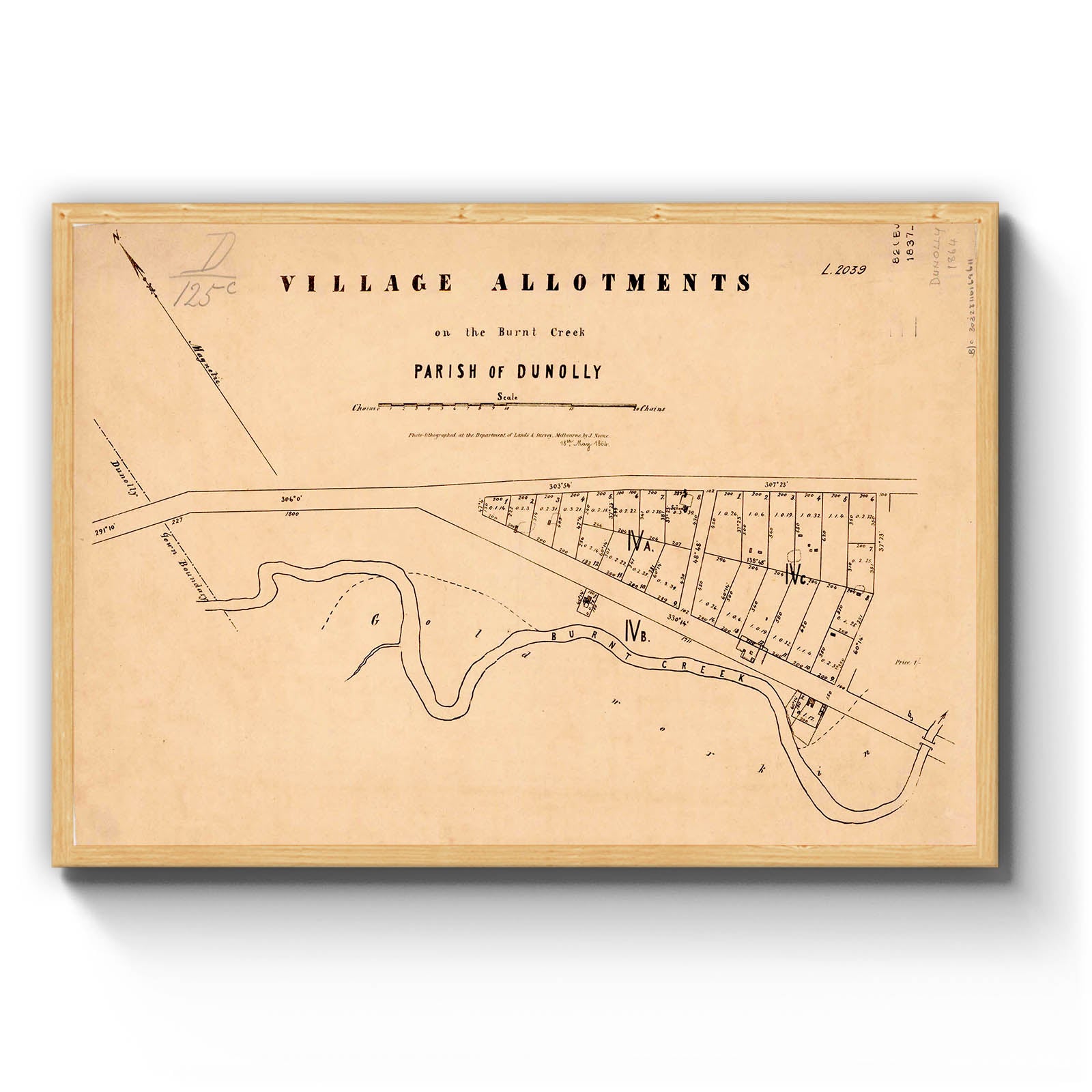 Dunolly, Victoria Australia Vintage Map #5 (1864) – Vintage Maps