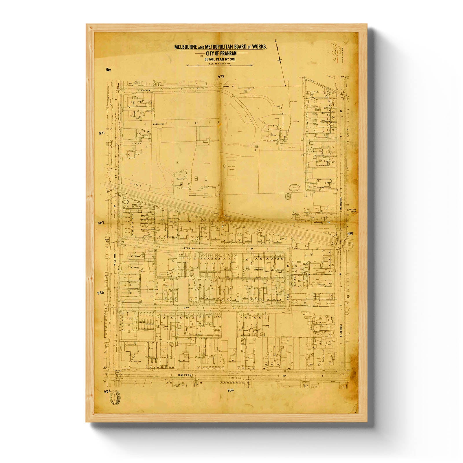 Toorak, Victoria Australia Vintage Map #19 (1898) – Vintage Maps
