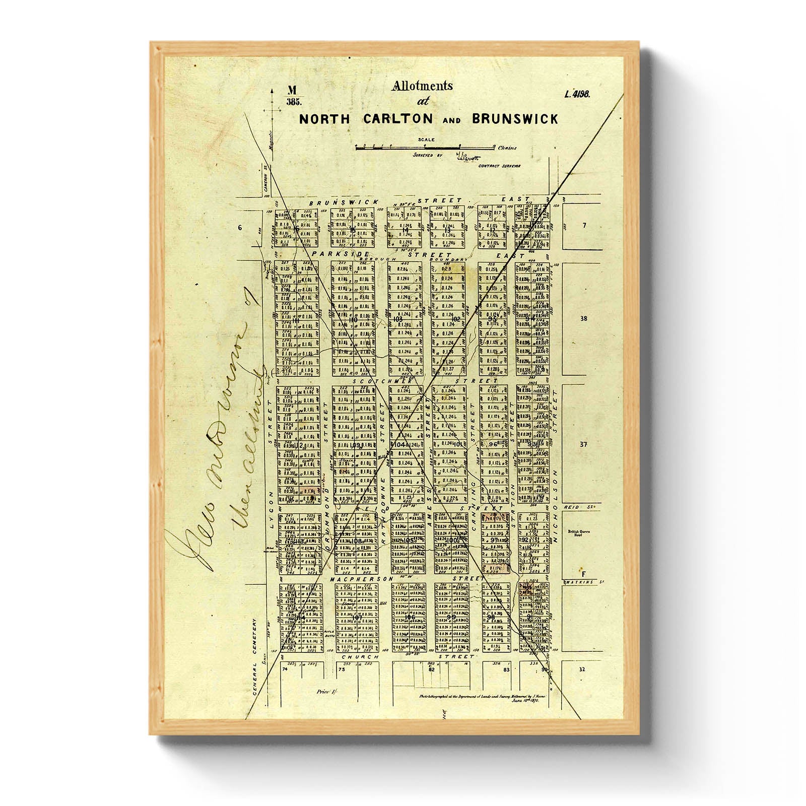 Brunswick, Victoria Australia Vintage Map #68 (1870) – Vintage Maps