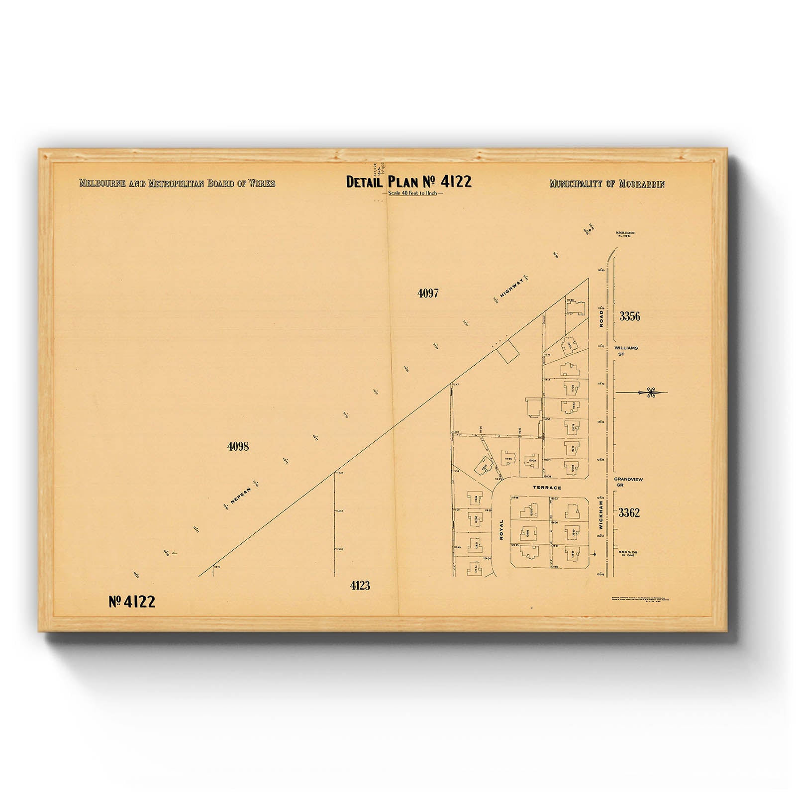 Moorabbin, Victoria Australia Vintage Map #2 (1950) – Vintage Maps