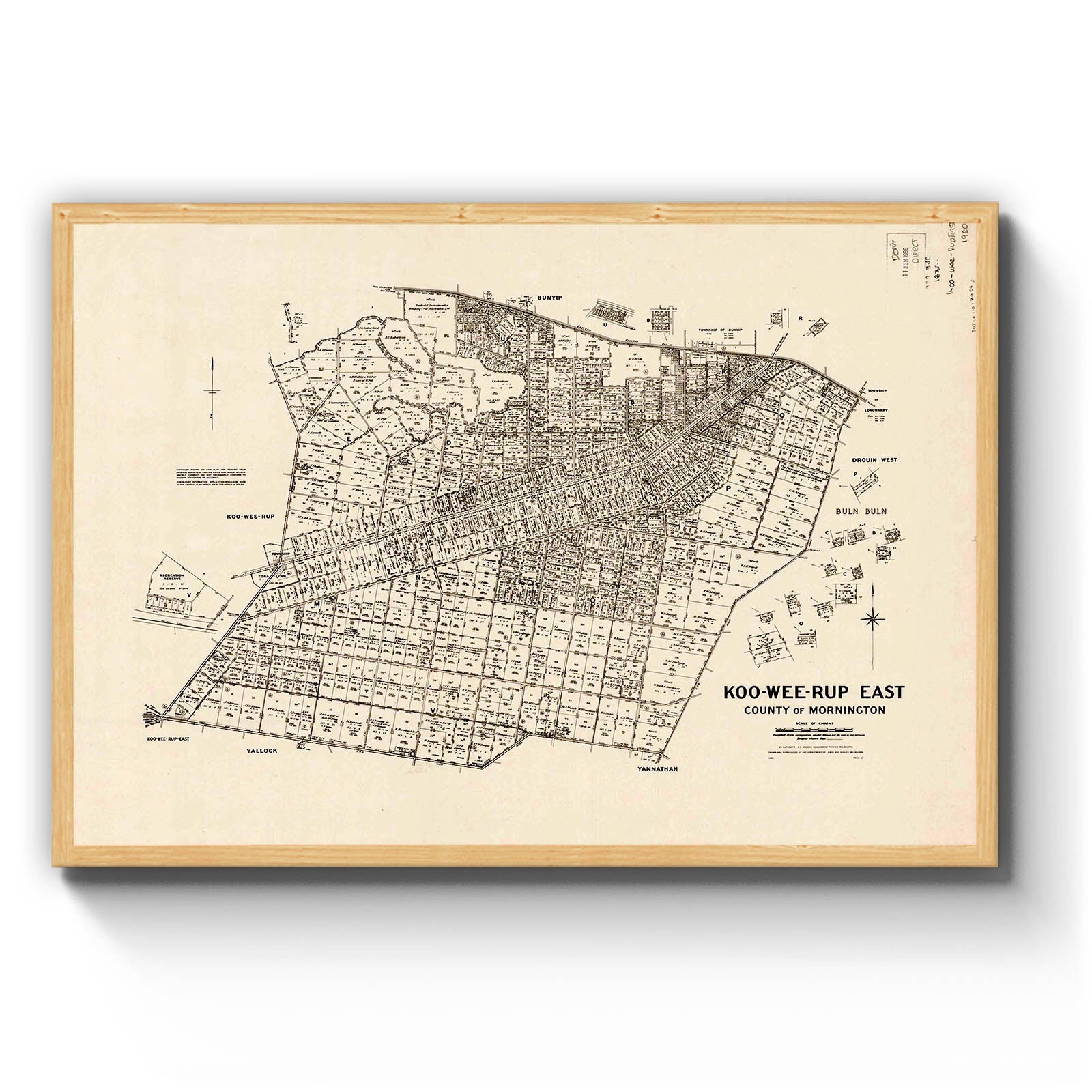 Koo Wee Rup, Victoria Australia Vintage Map #2 (1960) – Vintage Maps