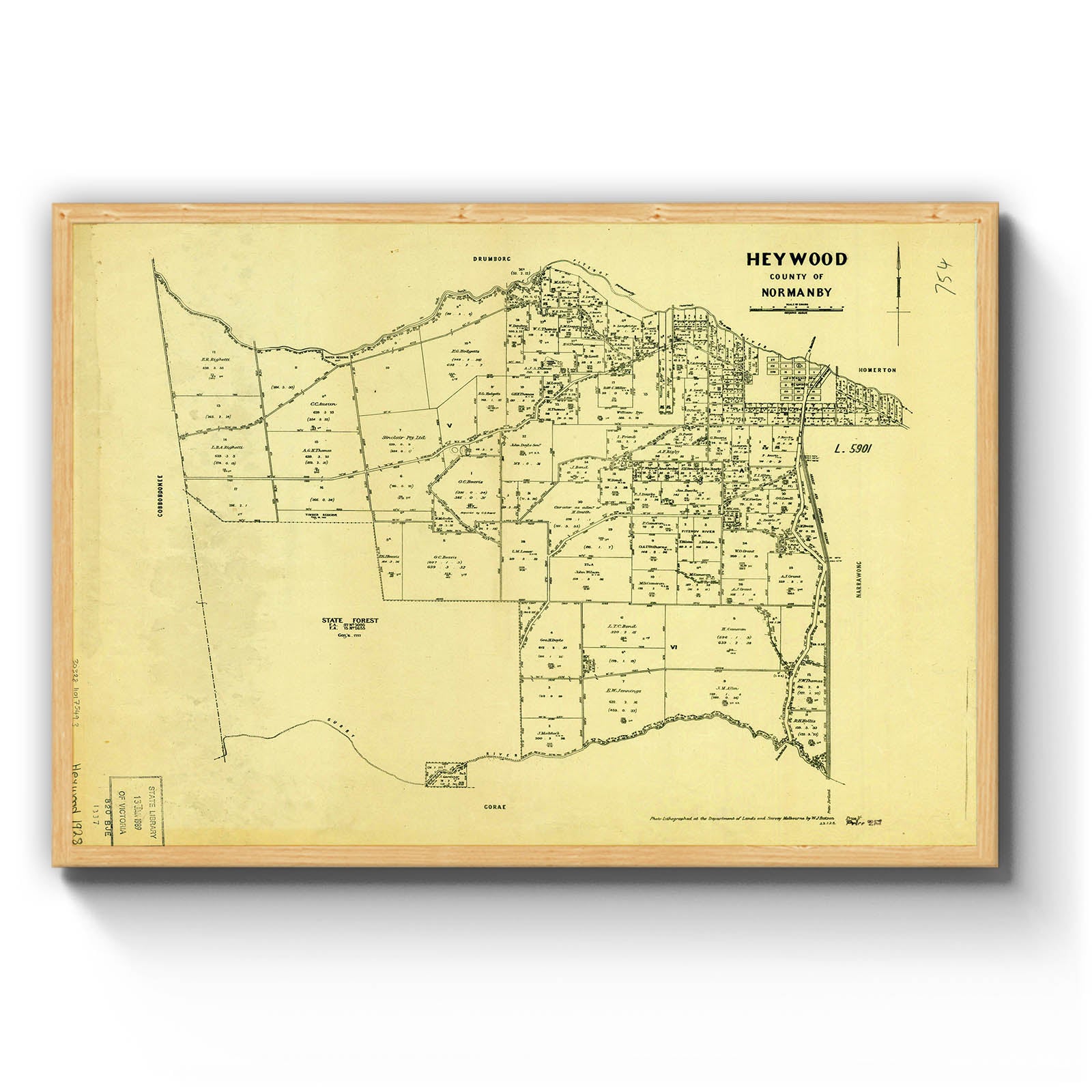 Heywood, Victoria Australia Vintage Map #9 (1928) – Vintage Maps
