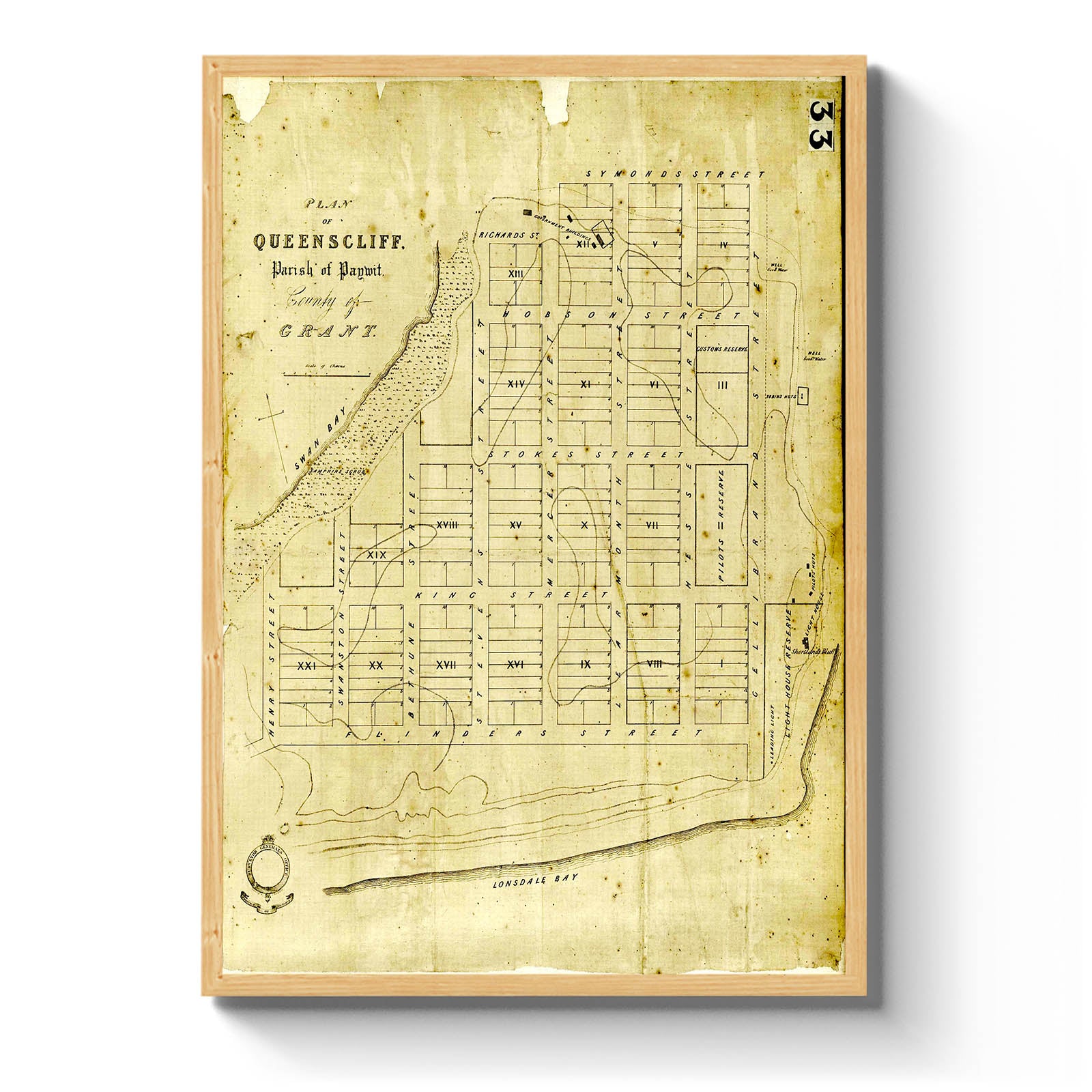 Queenscliff, Victoria Australia Vintage Map #2 (188-?) – Vintage Maps