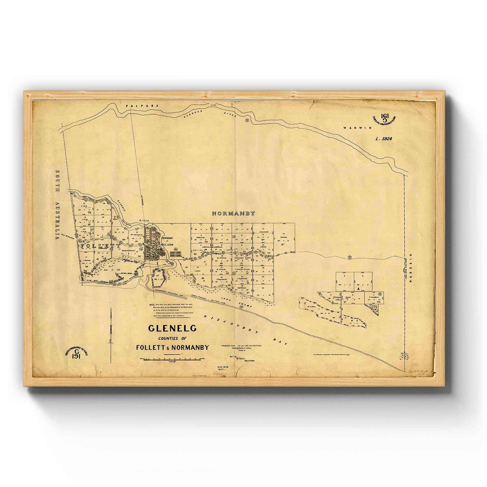 Nelson, Victoria Australia Vintage Map #1 (1890) – Vintage Maps