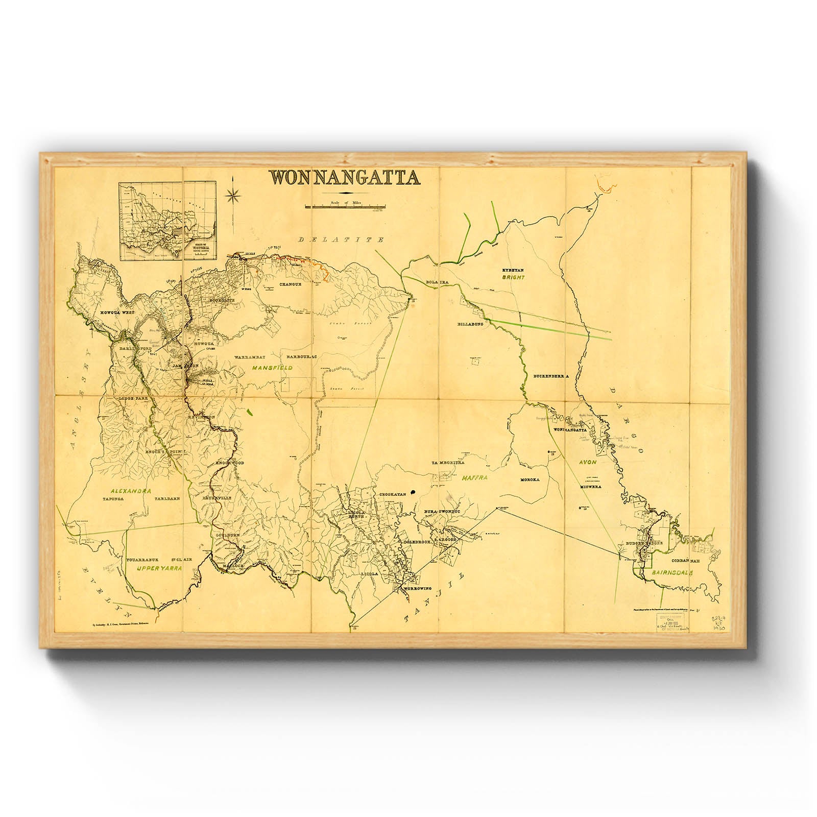 Jamieson, Victoria Australia Vintage Map #5 (1930) – Vintage Maps