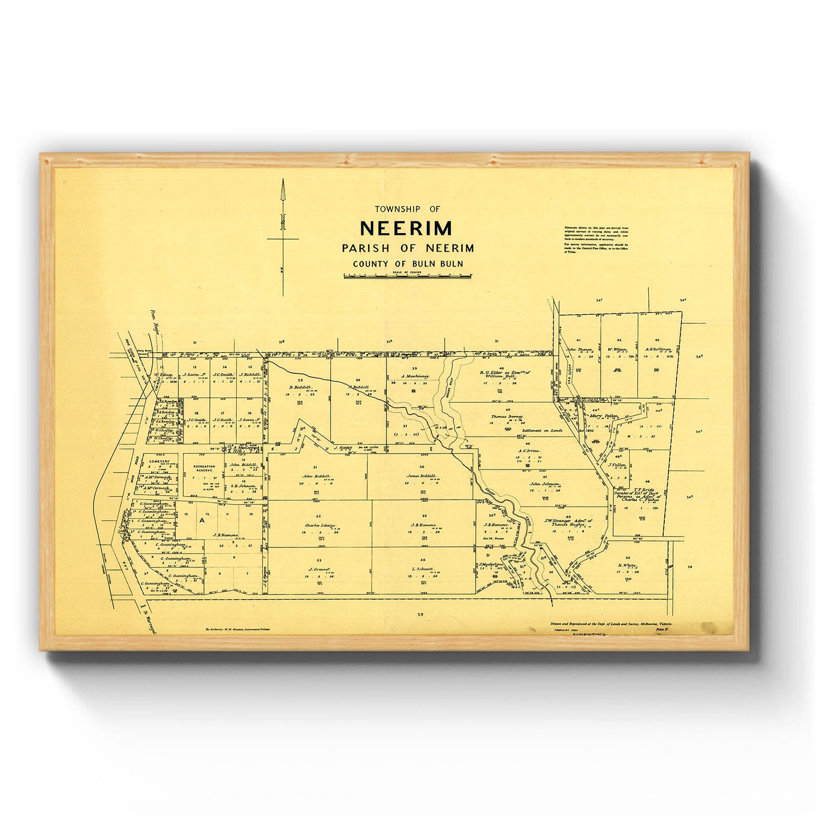 Neerim, Victoria Australia Vintage Map #3 (1954) – Vintage Maps