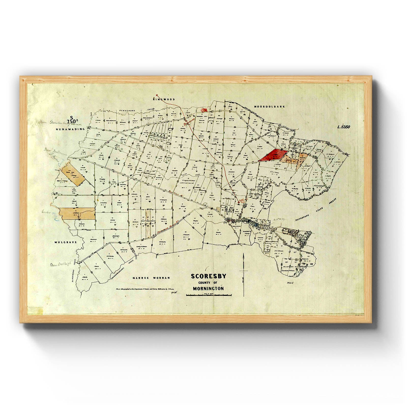 Scoresby, Victoria Australia Vintage Map #1 (18--?) – Vintage Maps